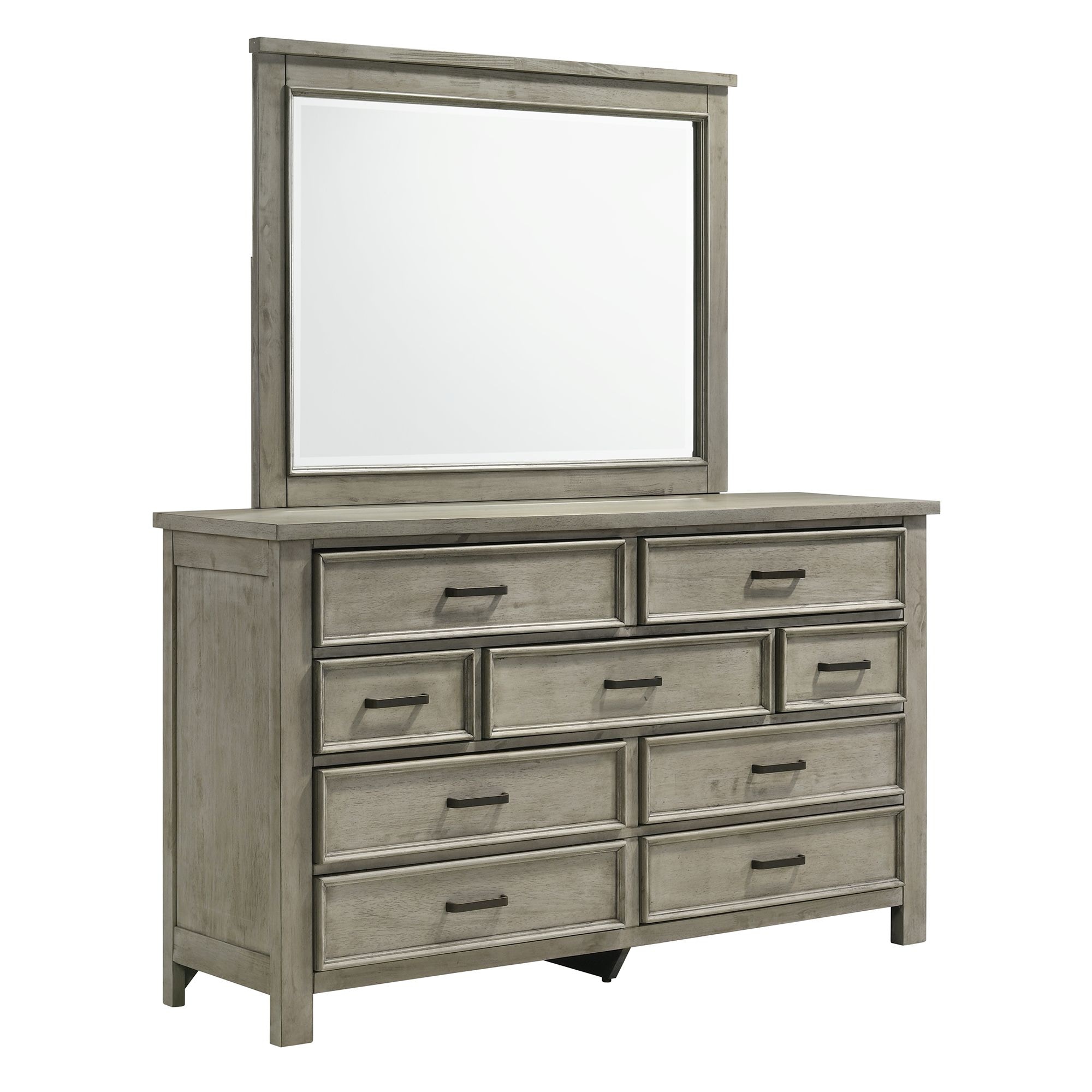 Elements International Bedroom Sullivan Drift Grey Bedroom Set ...