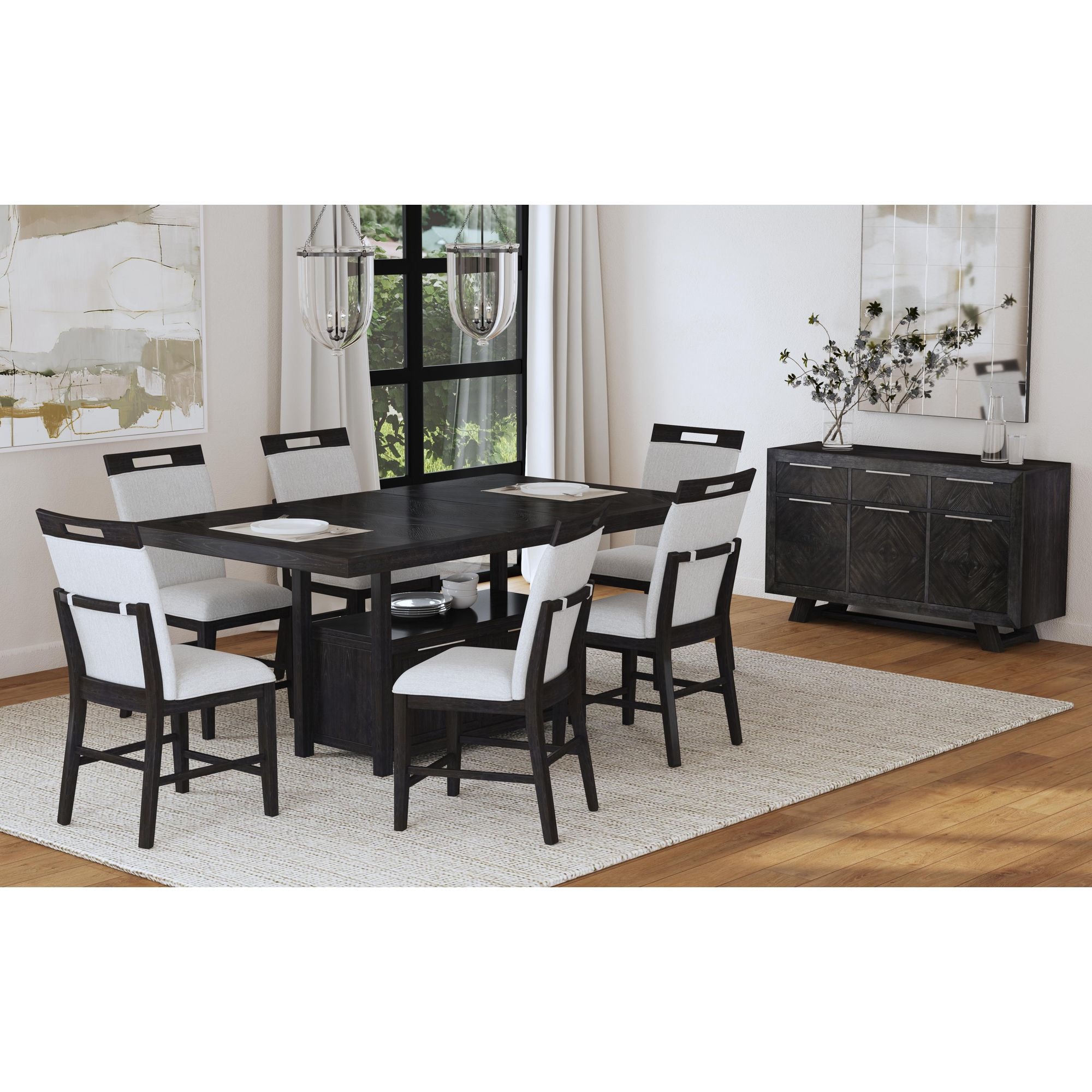 Elements International Casual Dining Transcend Counter Dining Set ...