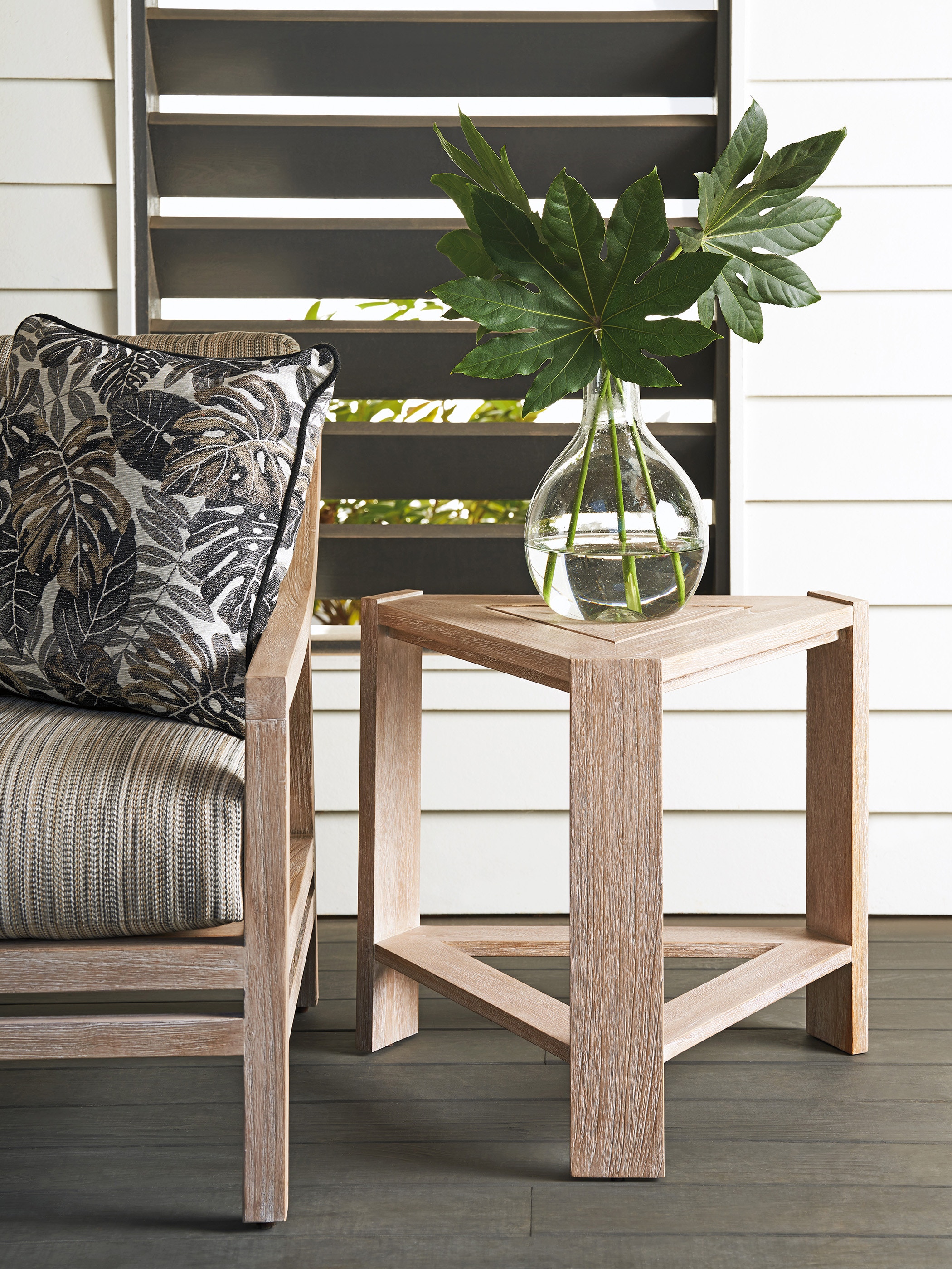 Tommy Bahama Outdoor Living Outdoor/Patio Triangular End Table 3450-951 ...