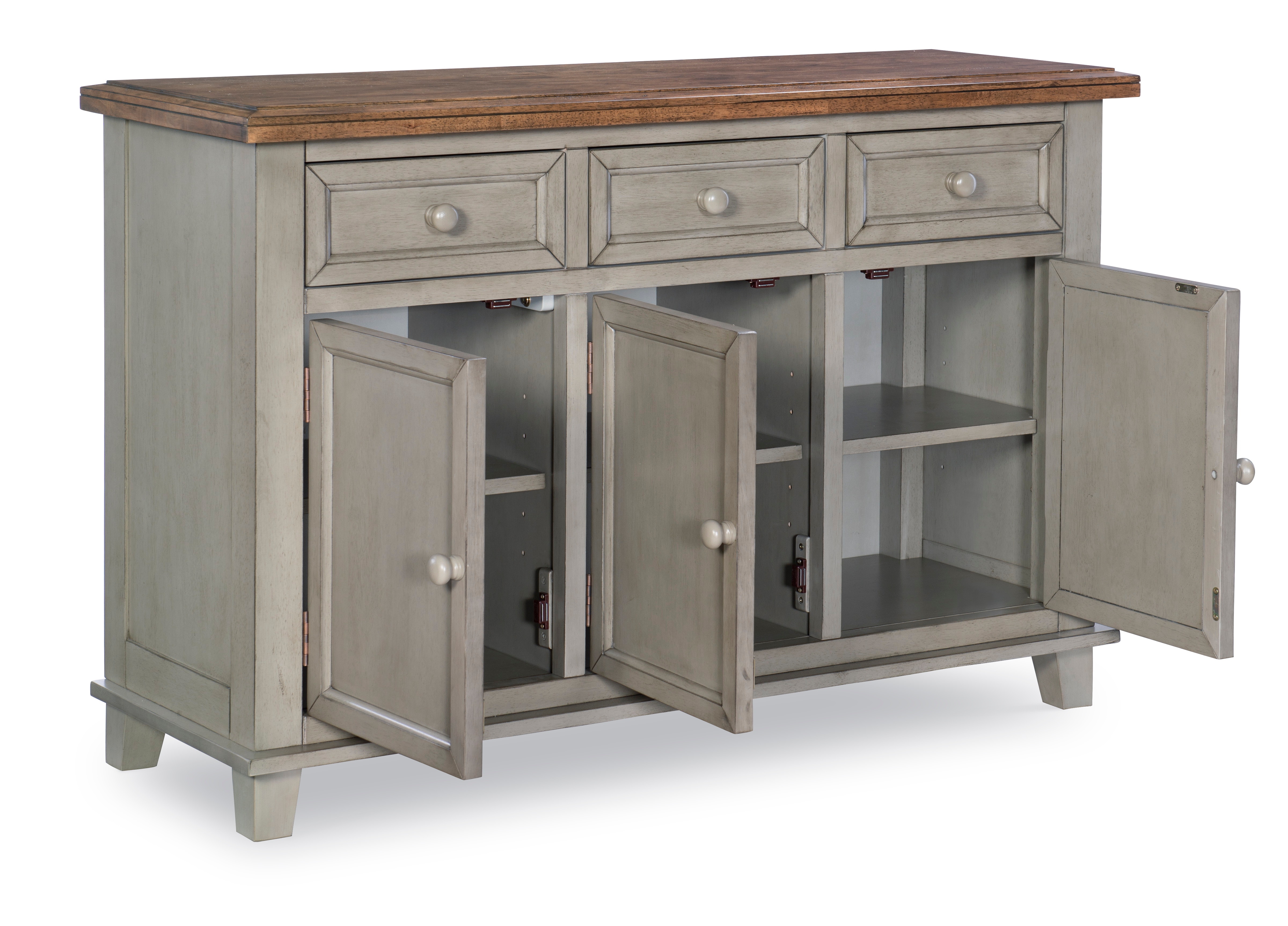 John Thomas Casual Dining Buffet in Hickory & Stone B41-14AB | Hickory ...