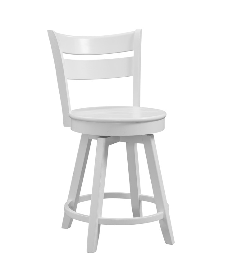 John Thomas Casual Dining Sara Swivel Stool in Pure White S08-800SWB ...