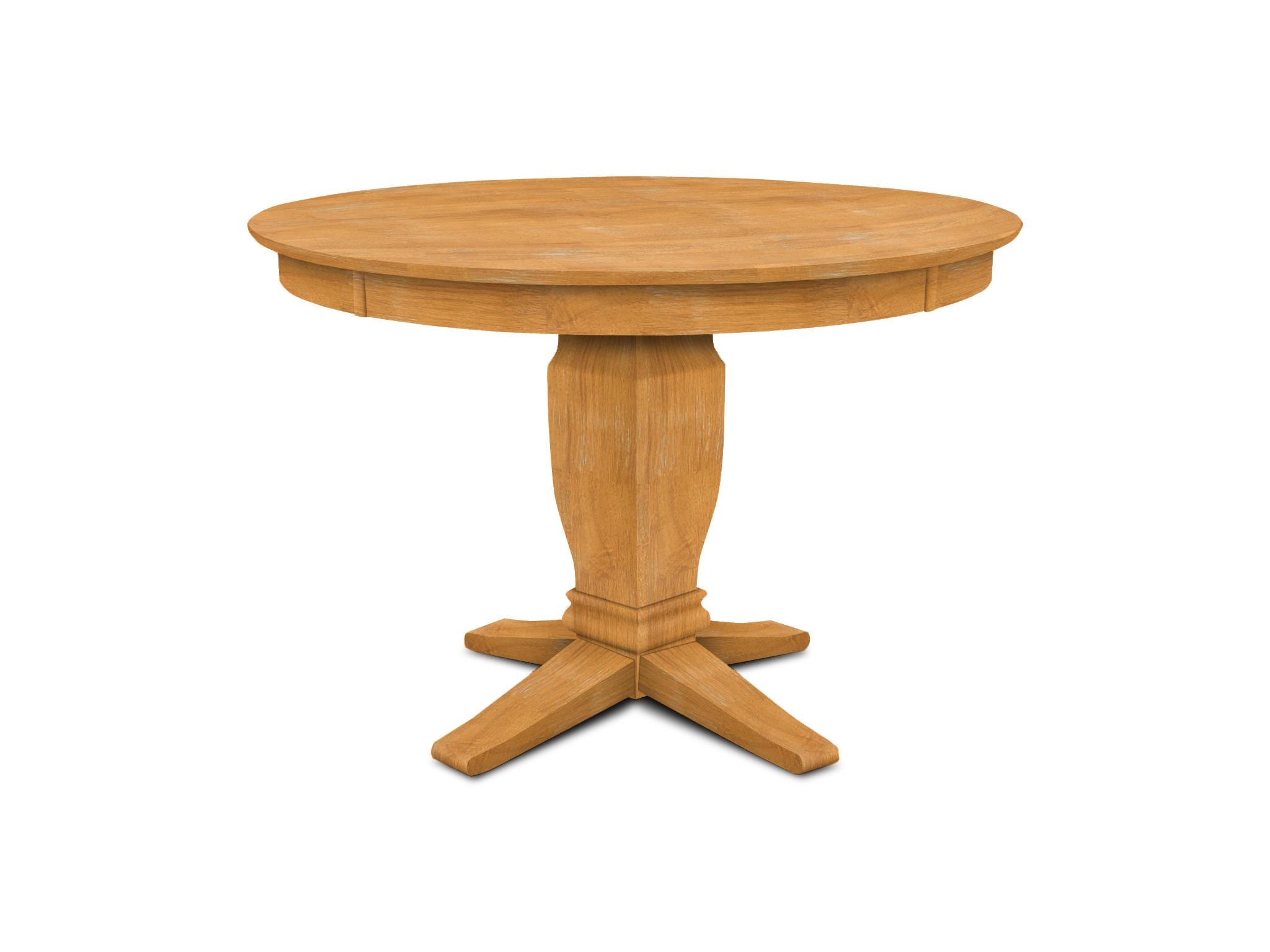 John Thomas Casual Dining Round Pedestal Table (top only) / Java ...