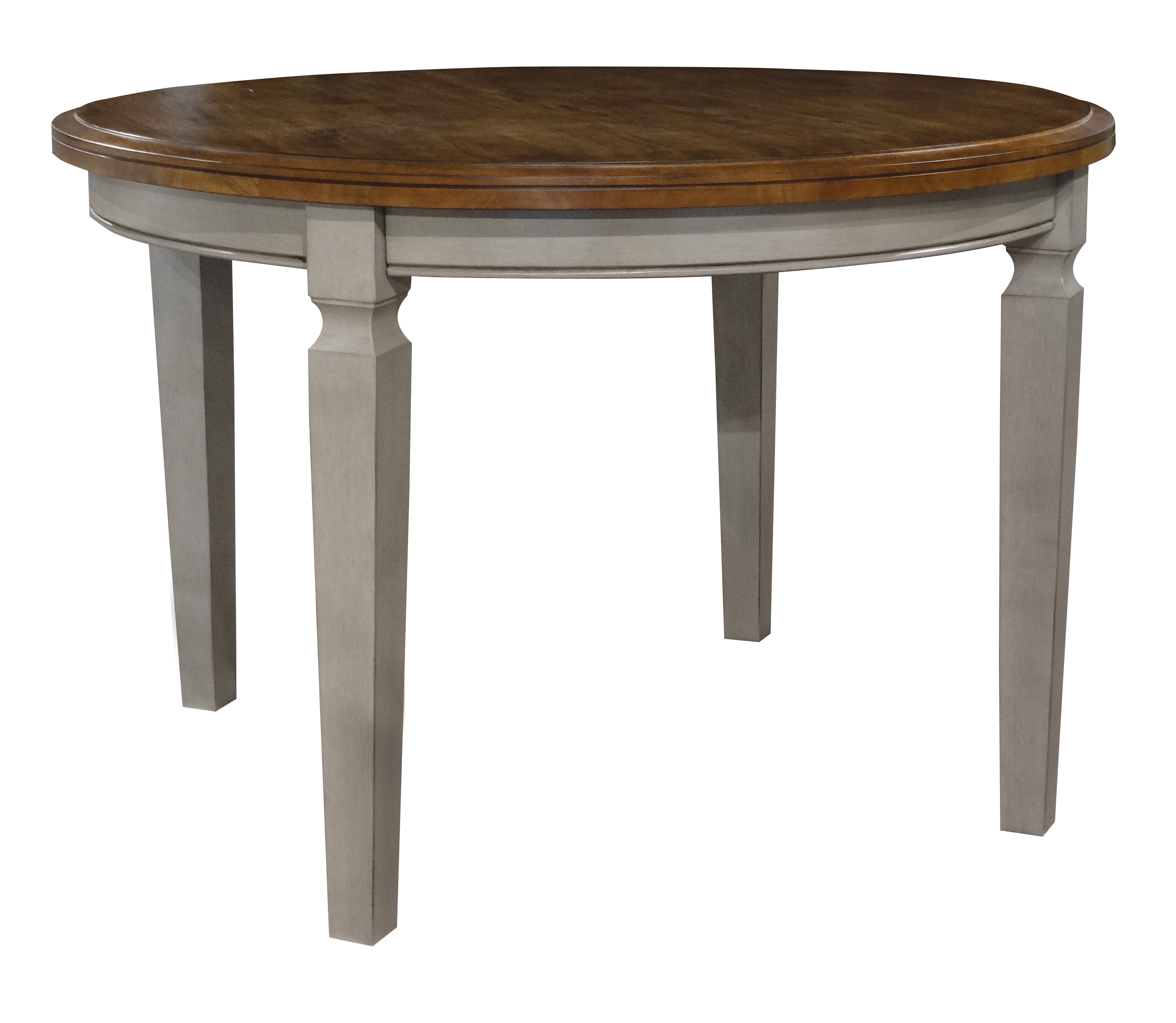 John Thomas Casual Dining Solid Round Top Table in Hickory & Stone T41 ...