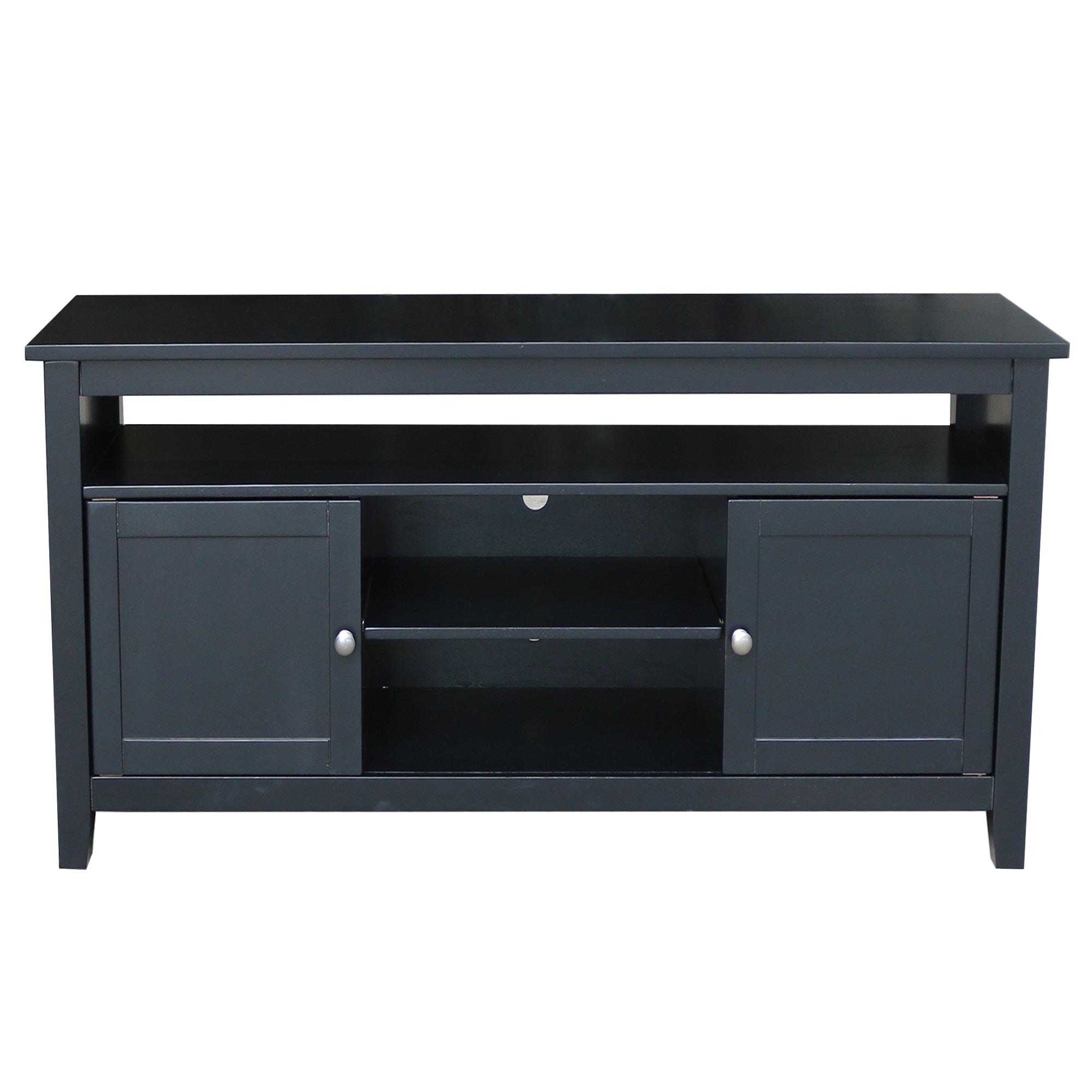 John Thomas Living Room Sturbridge TV Center Solid Black TV46-51B ...