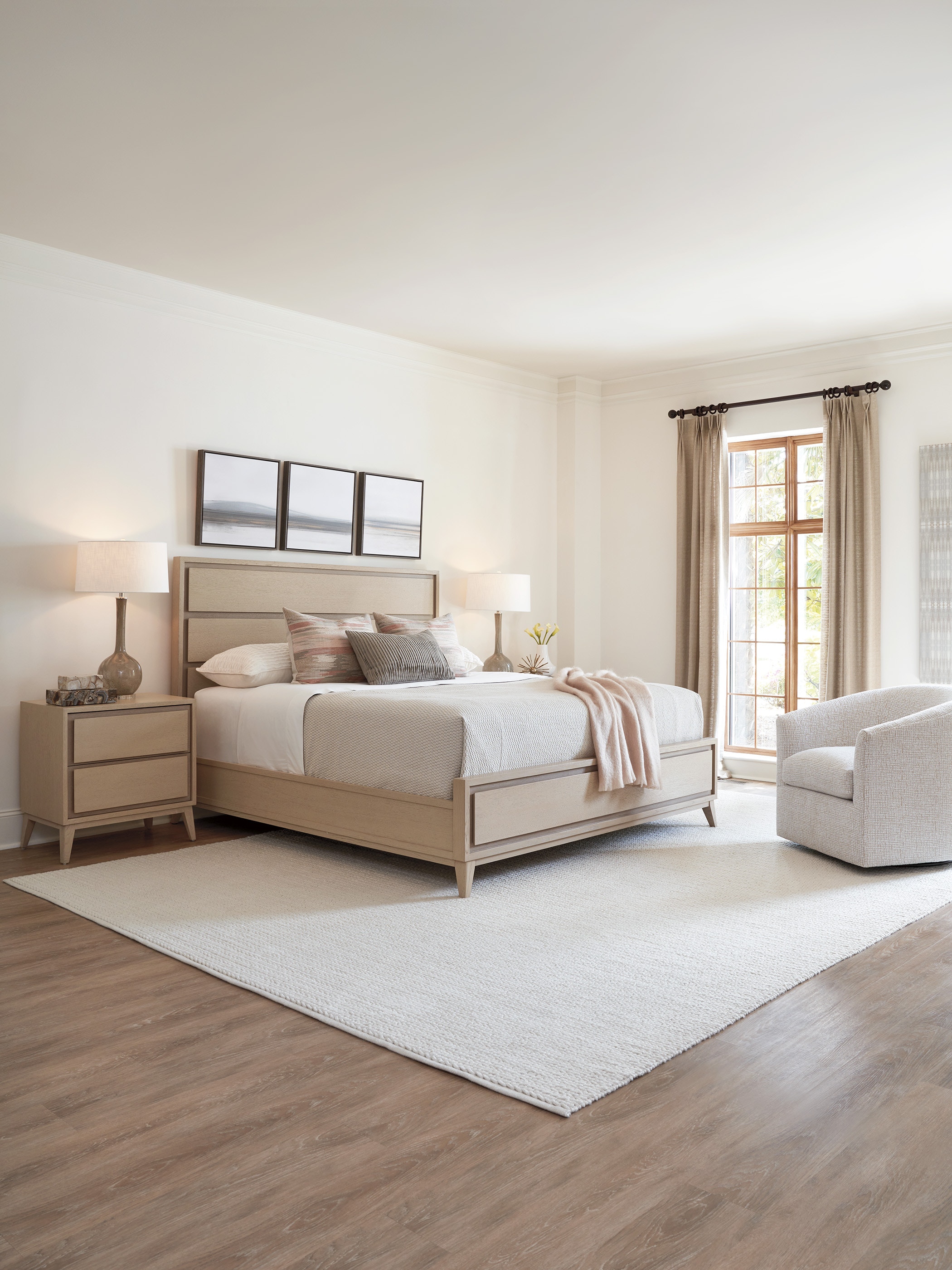 Tommy Bahama Home Bedroom Ashbourne Panel Bed 5/0 Queen 578-133C ...