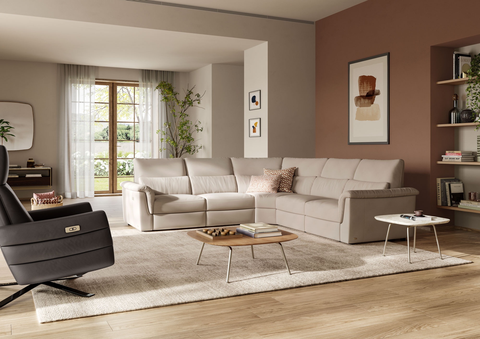 Natuzzi Editions Living Room AMOREVOLE C176 - Woodbridge Interiors - AZ ...