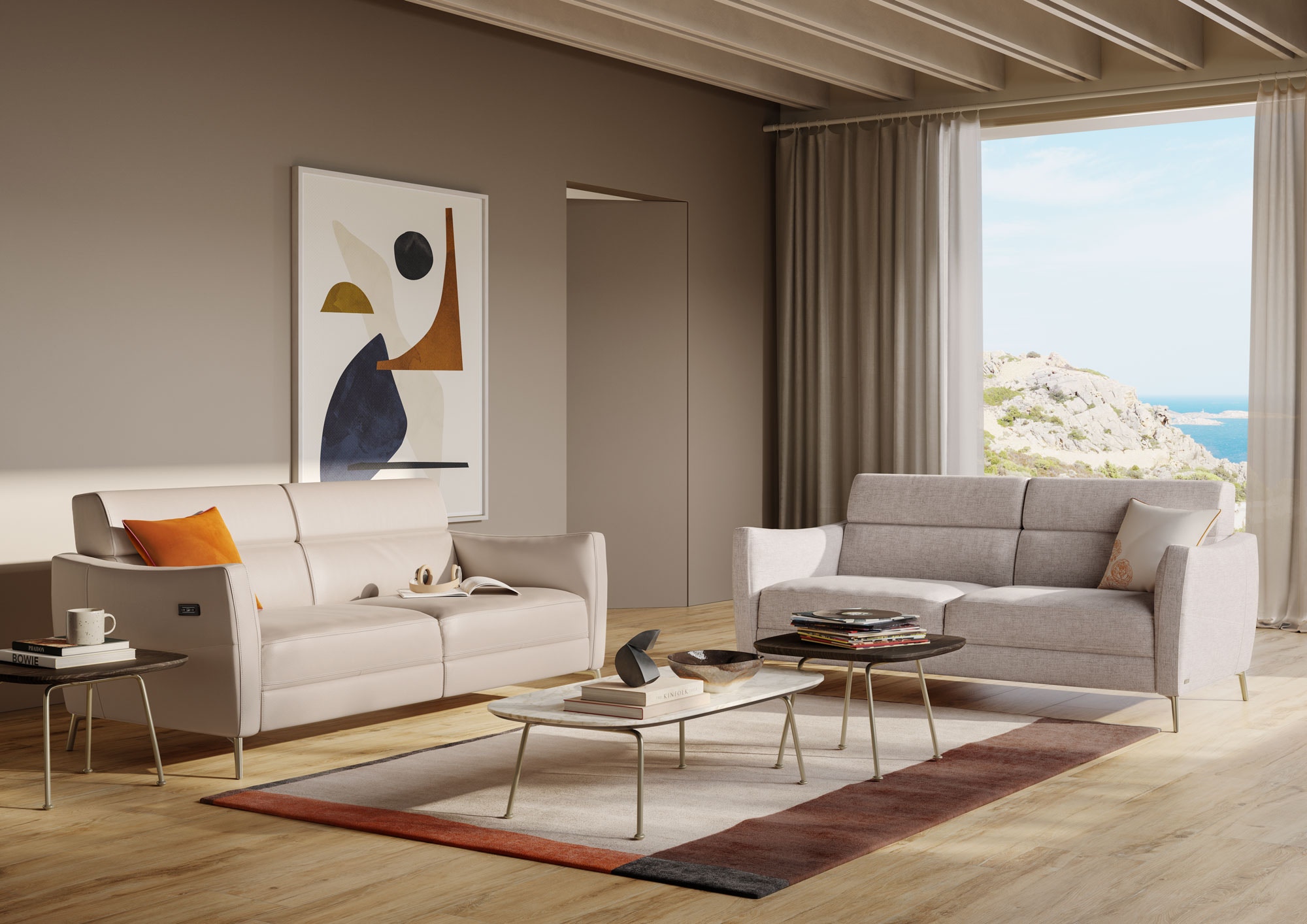 Natuzzi Editions Living Room GREG C200-009 - Woodbridge Interiors - AZ ...