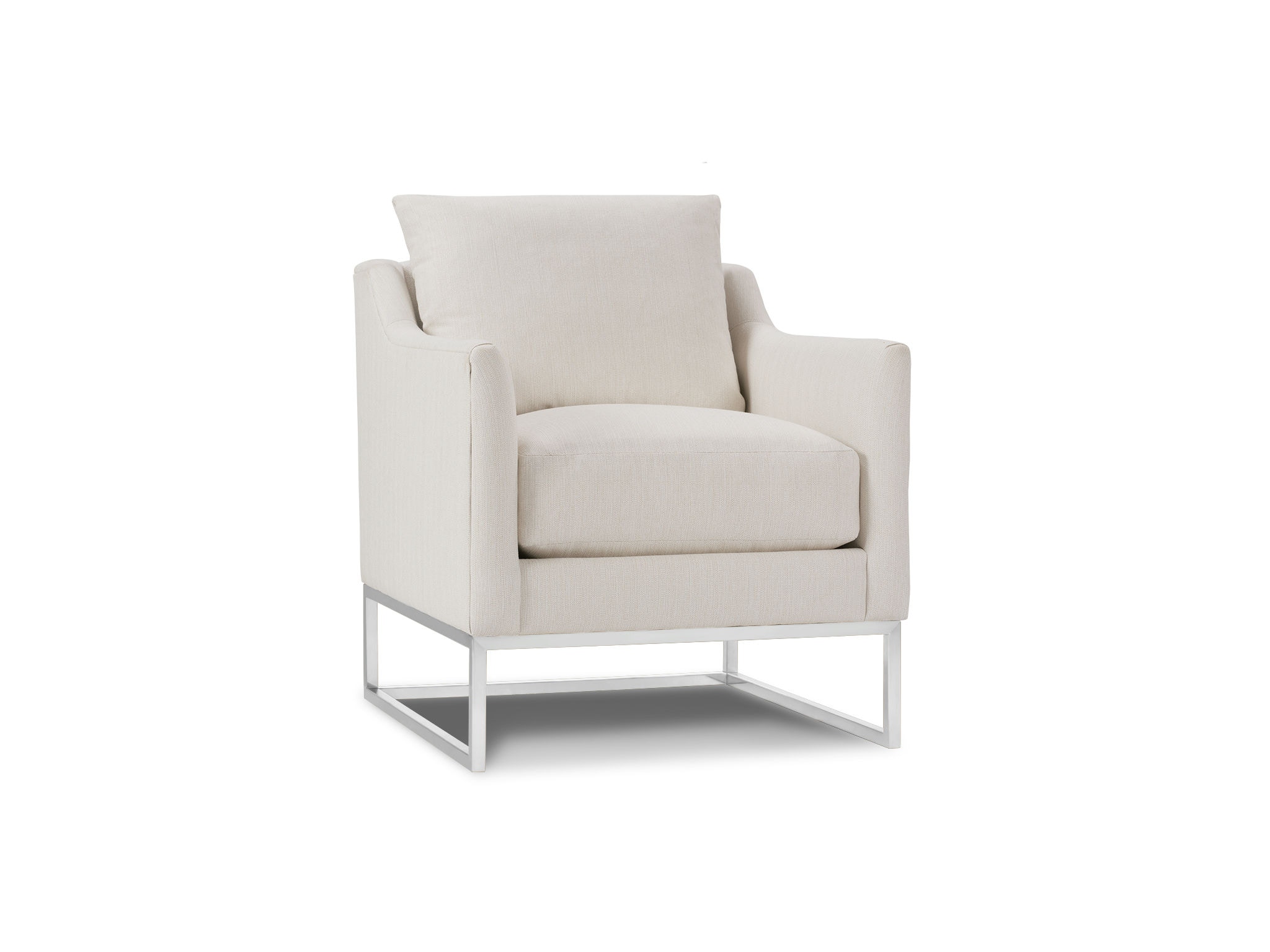 Robin Bruce Living Room Arm Chairs Metal Based Chair - Chrome SKYLER-C ...