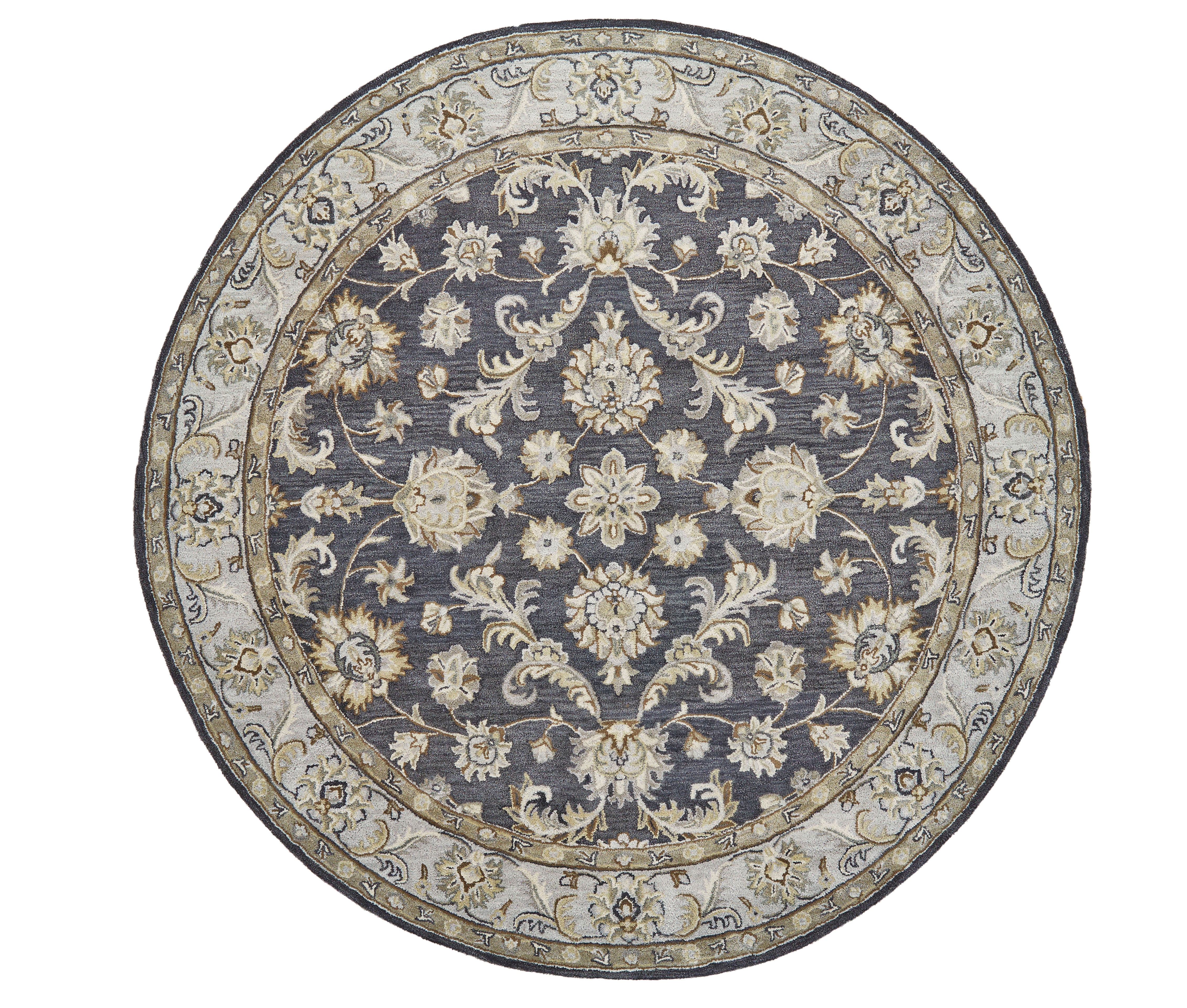 Feizy Area Rugs Eaton Traditional Oriental, Blue/Gray/Taupe, 10' x 10 ...