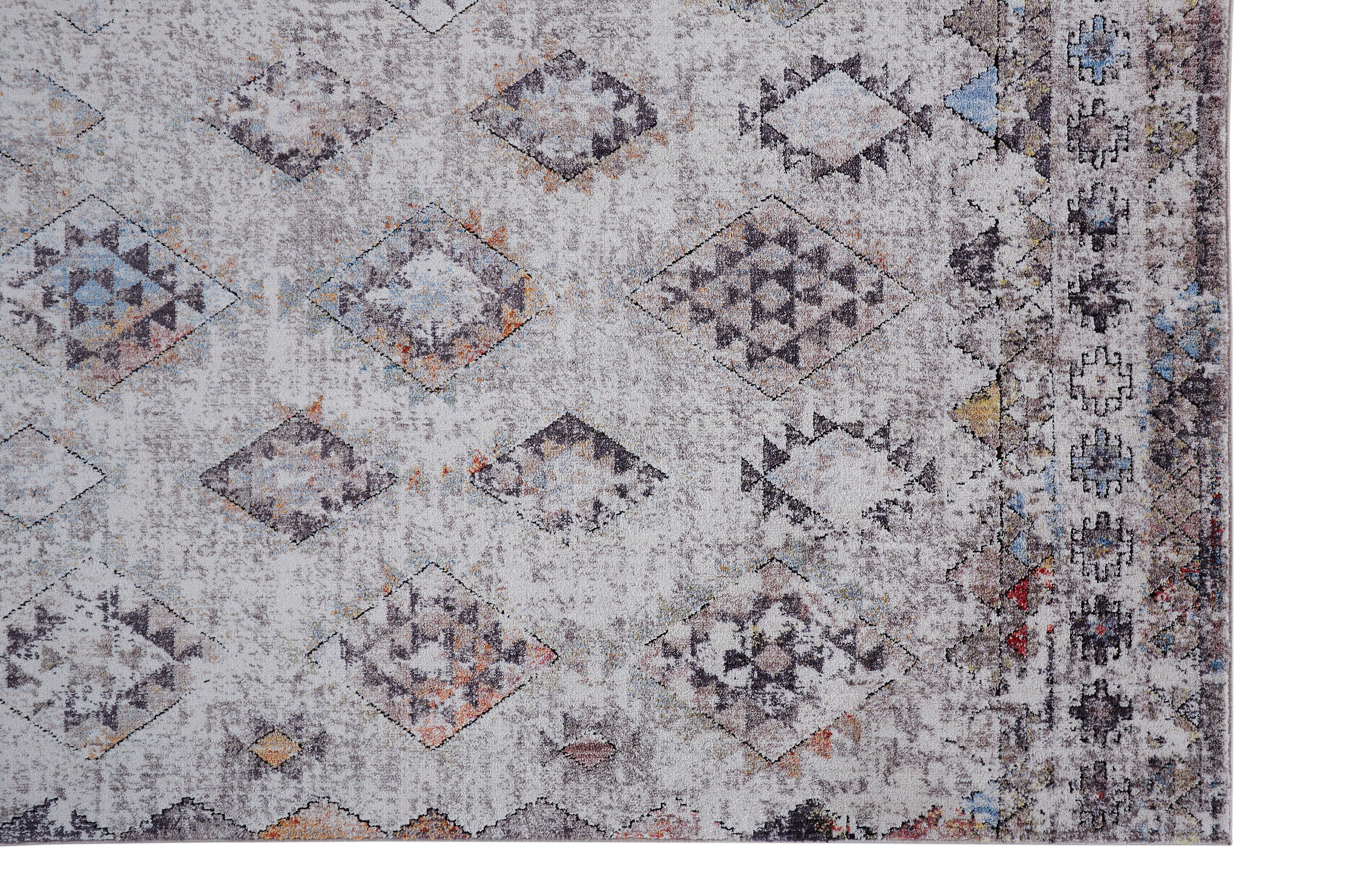 Feizy Area Rugs Gramercy Modern Geometric, Ivory, 4' x 6' Accent Rug ...