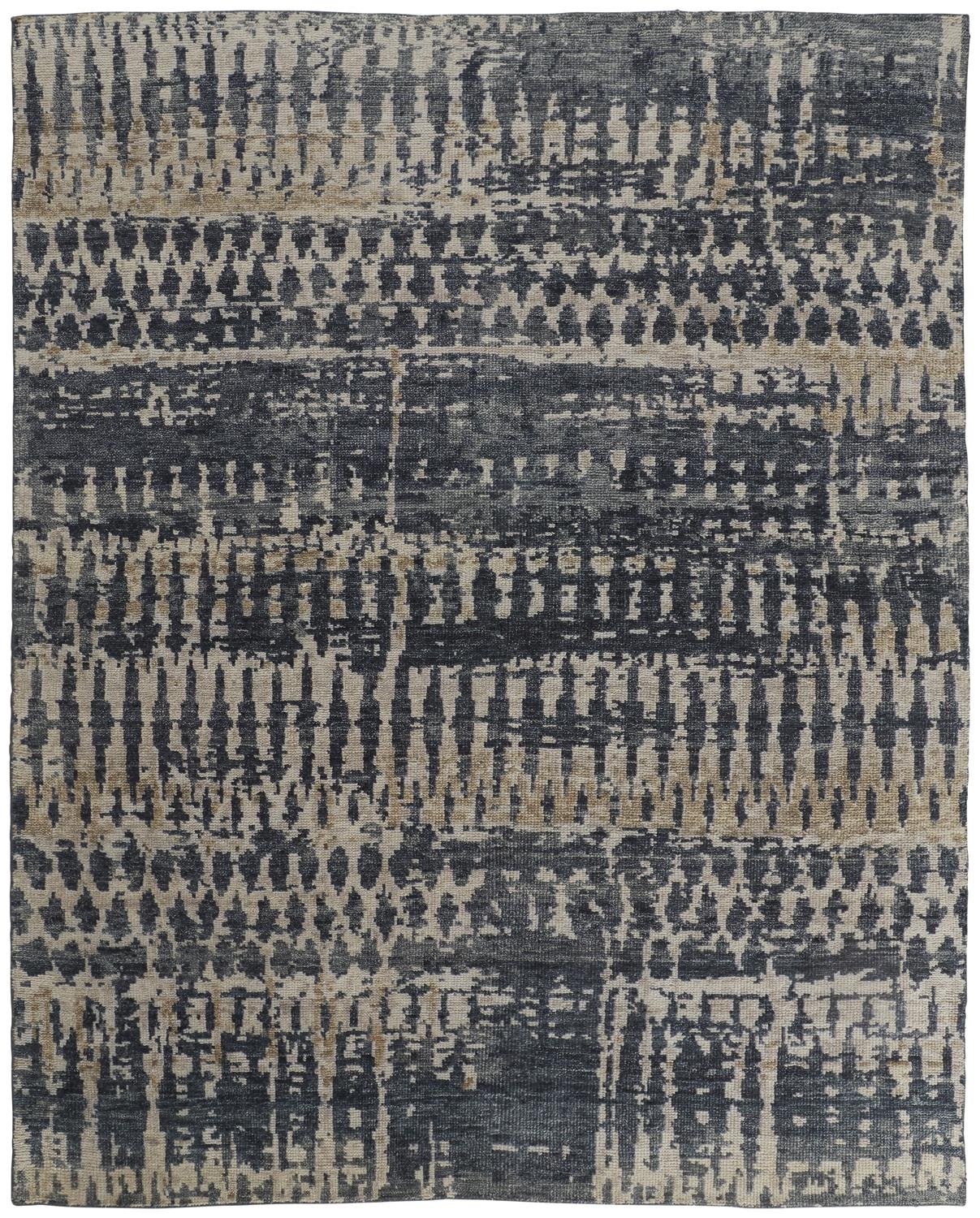 Feizy Area Rugs Palomar Transitional Abstract, Blue/Gray/Tan, 5'-6" x 8 ...