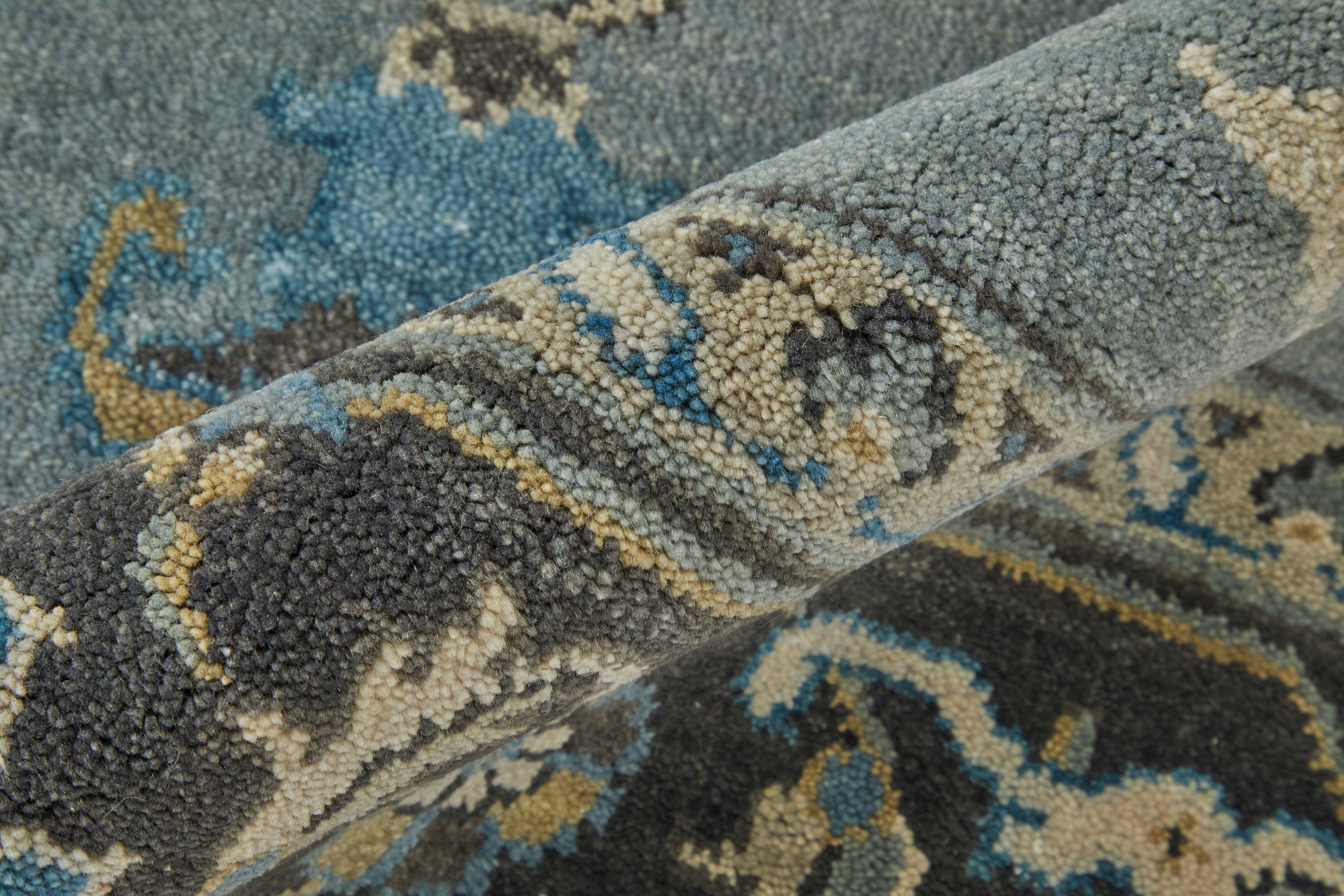 Feizy Area Rugs Ustad Traditional Persian, Blue/Gray/Taupe, 2' x 3 ...