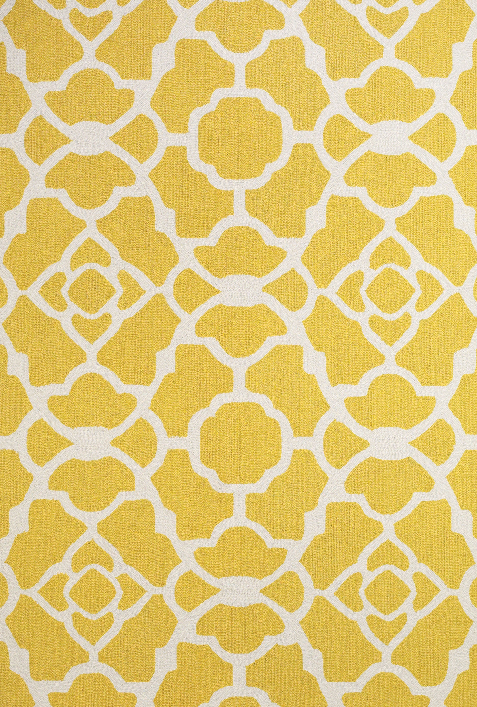 Feizy Area Rugs Cetara Yellow/White Rug CETARA-589-5894106F-YELLOW ...