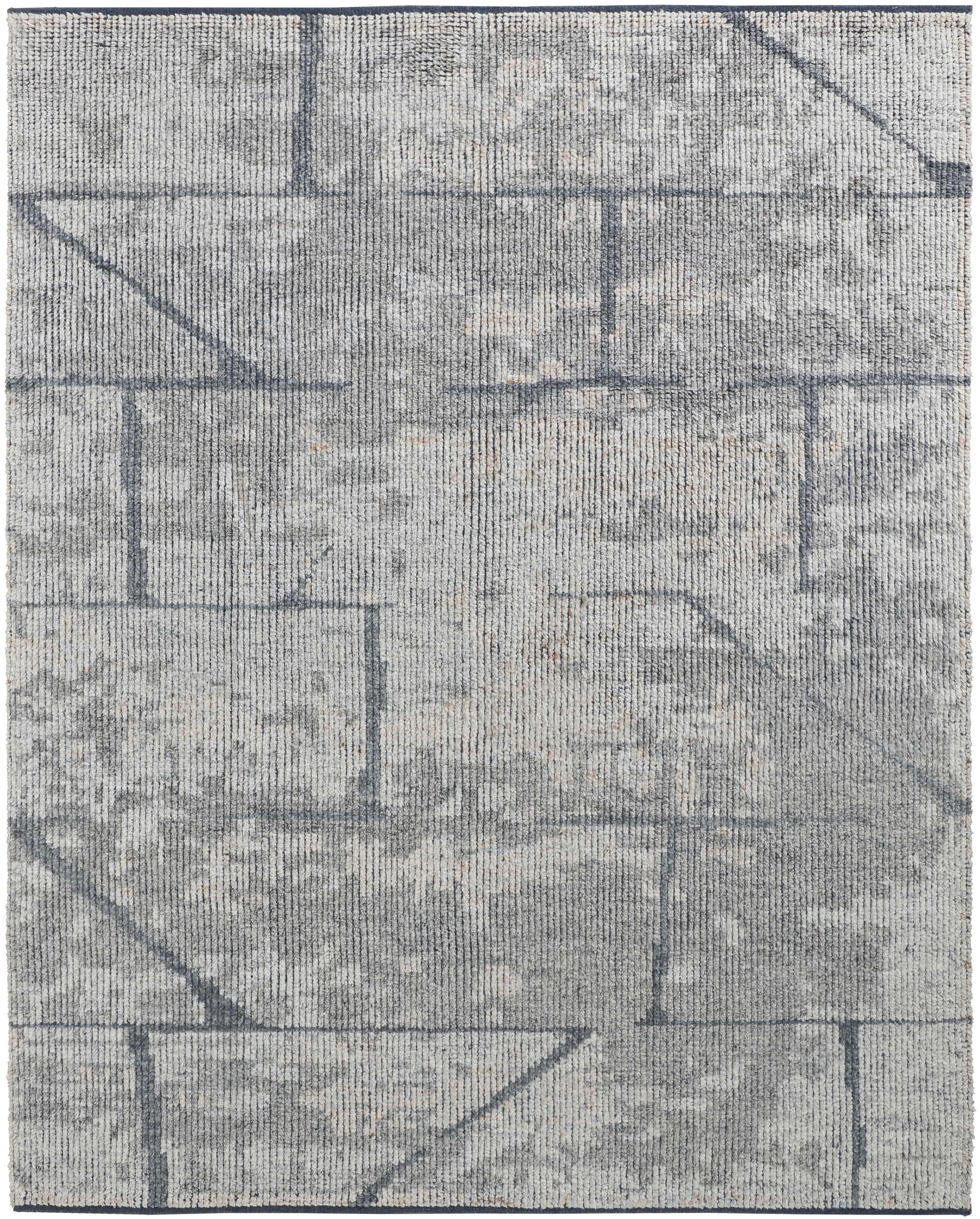 Feizy ALF6925FGRYCHLG50 Rugs Alford Modern Abstract, Gray/Silver, 8'-6 ...