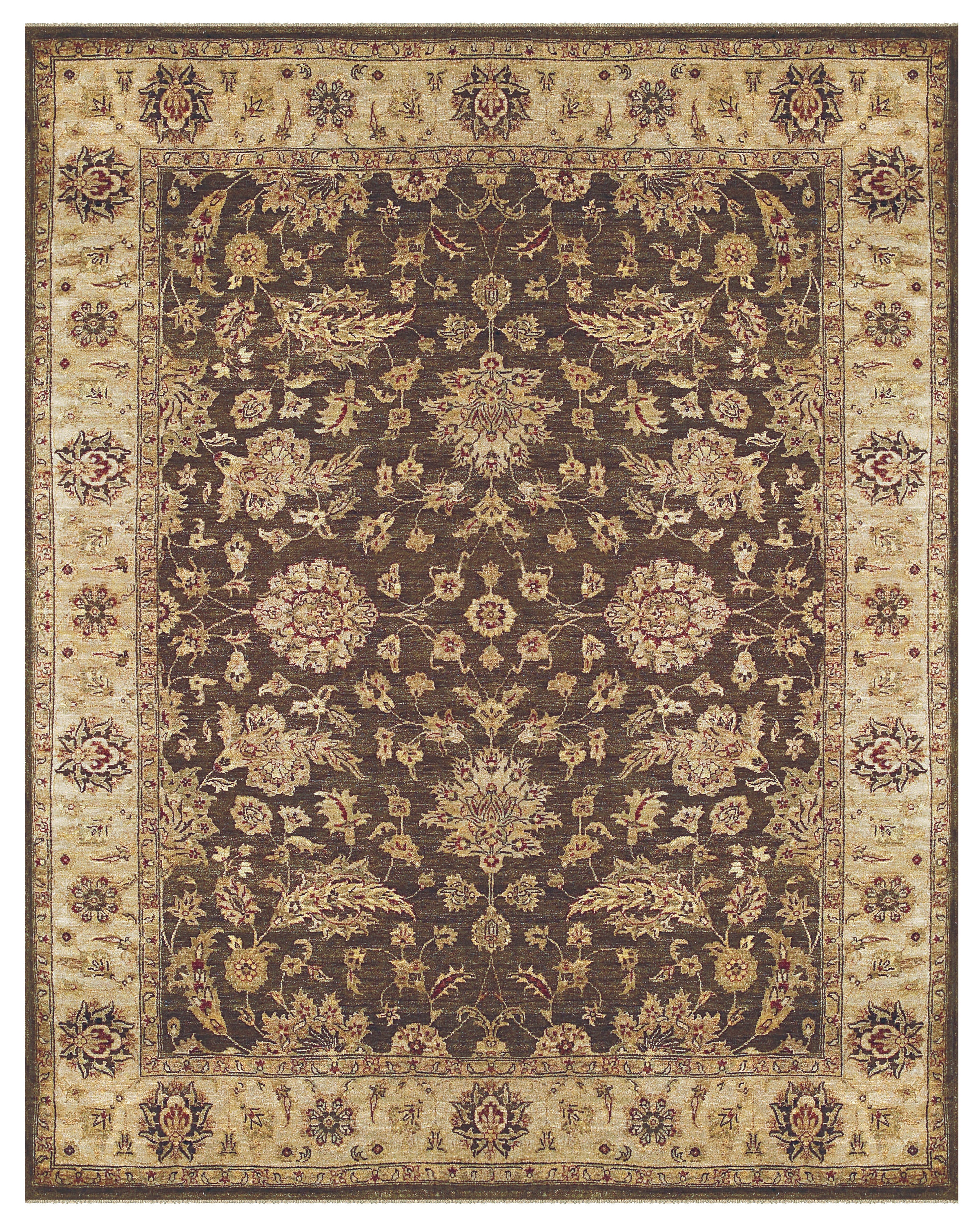 Feizy Area Rugs Drake Traditional Persian, Brown/Gold/Tan, 5'-6" x 8'-6 ...