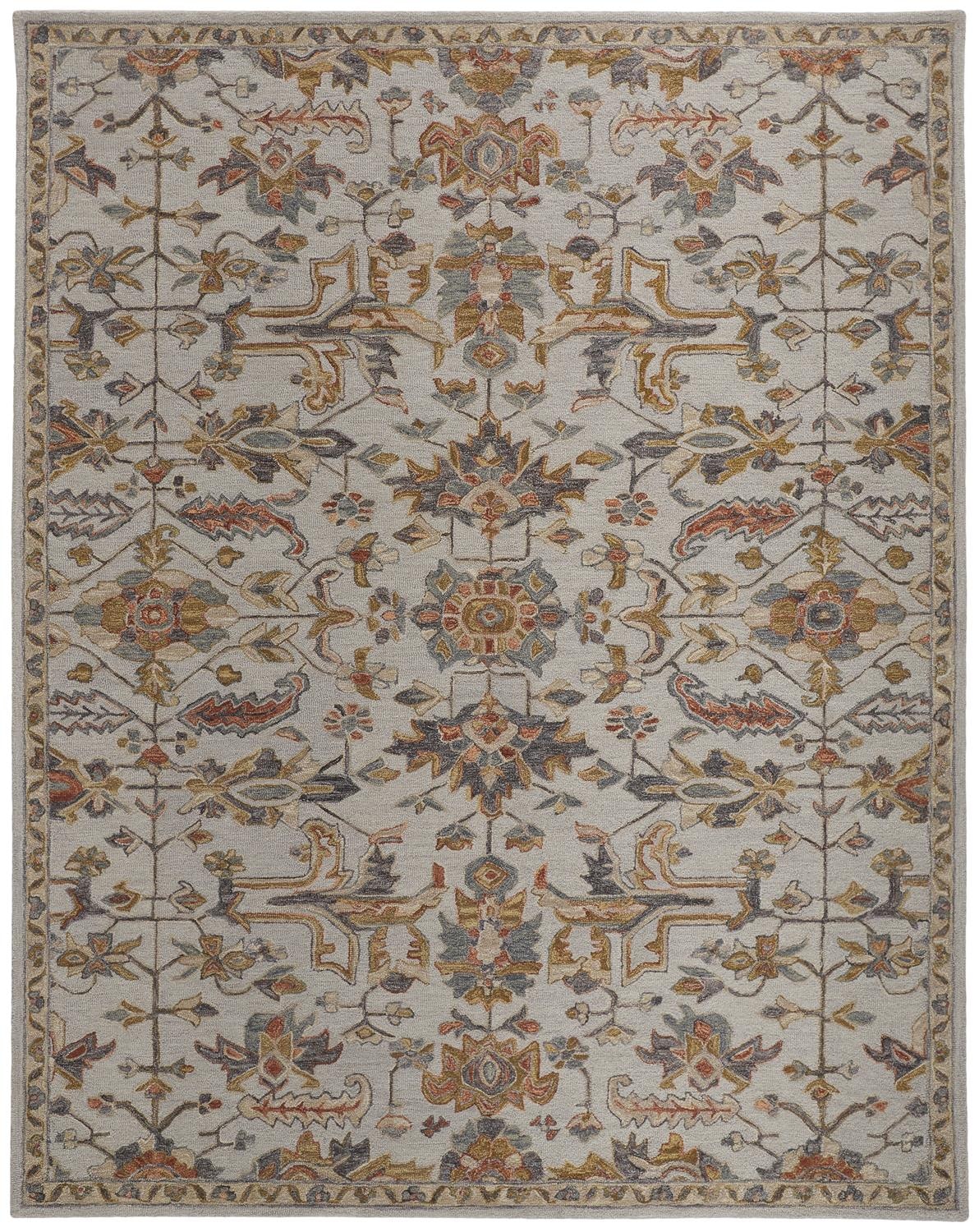 Feizy Area Rugs Fallon GRAY/MULTI Rug FALLON-FLN-8838F-GRAY/MULTI ...