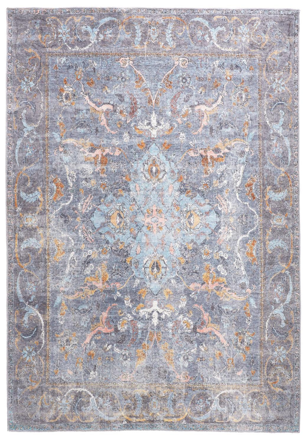 Feizy Area Rugs Feizy Home/Percy BLUE/MULTI Rug FEIZY HOME/PERCY-PRC ...