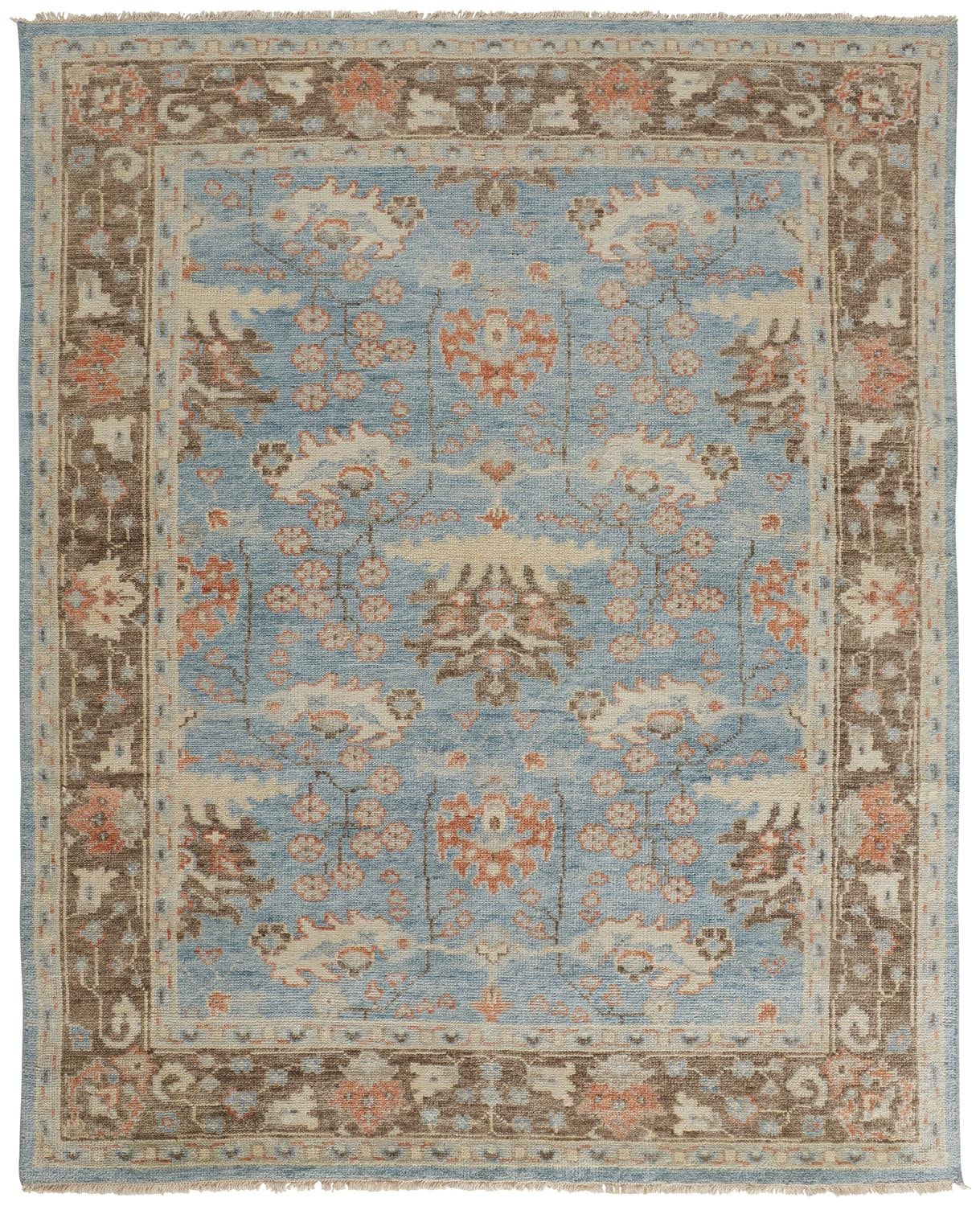 Feizy Area Rugs Beall BLUE/BROWN Rug BEALL-BEA-6710F-BLUE/BROWN | Toms ...