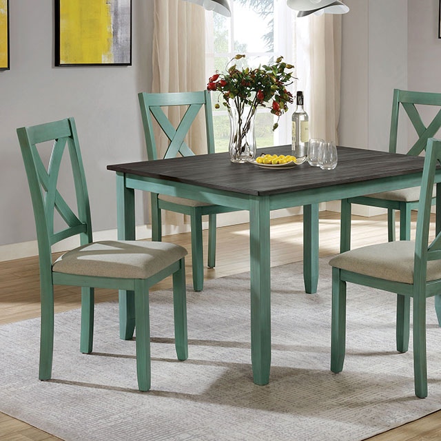 Furniture of America Casual Dining 5 Pc. Dining Table Set CM3476GR-T ...
