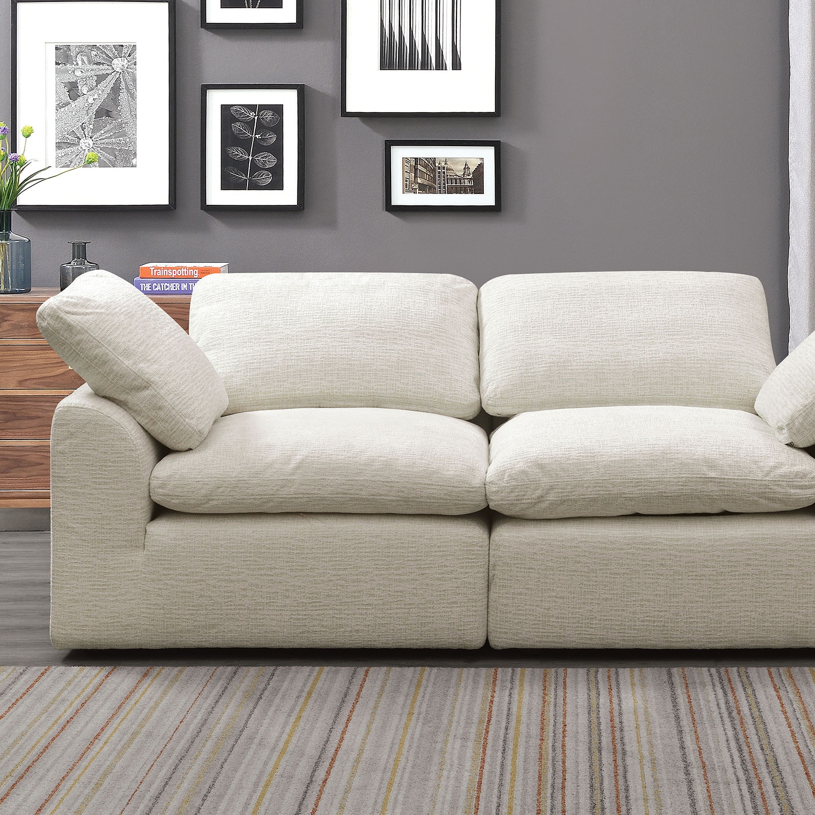 Furniture of america zibak white sofa store