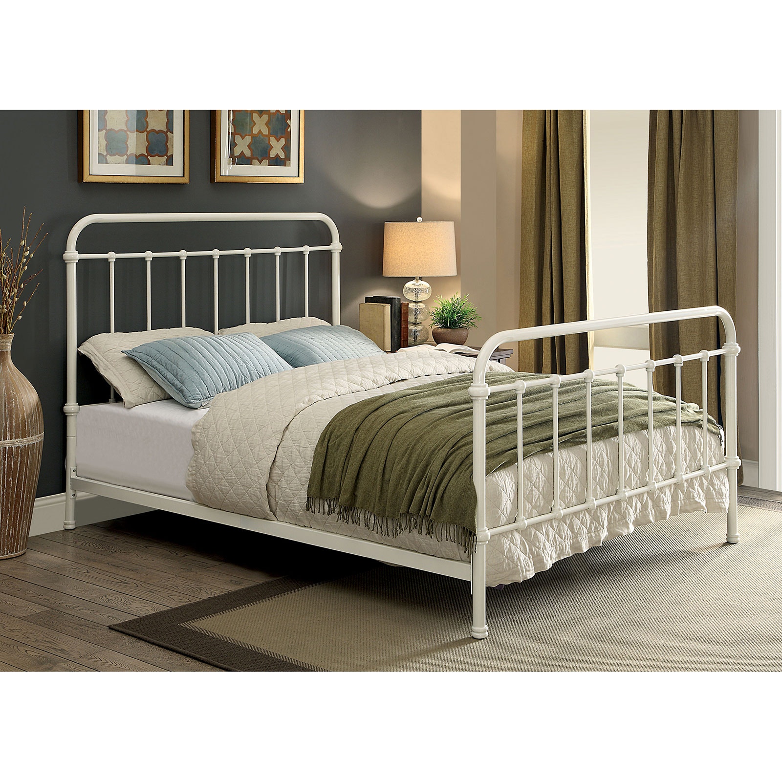 Furniture of America Bedroom California King Bed CM7701WH CK Anna s Home Furnishings Lynnwood