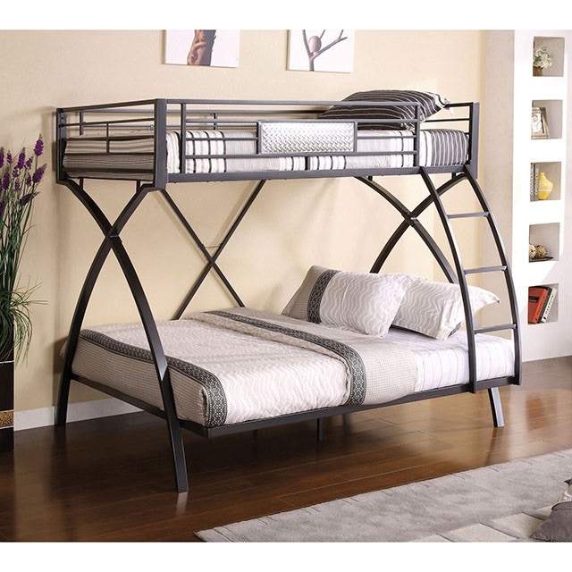 Furniture of America Bedroom Twin Full Bunk Bed CM BK1029 Anna s Home Furnishings Lynnwood WA