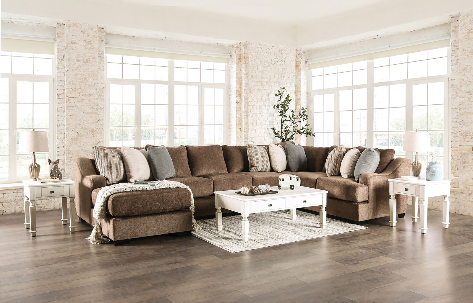 Furniture of america sectional sofa store