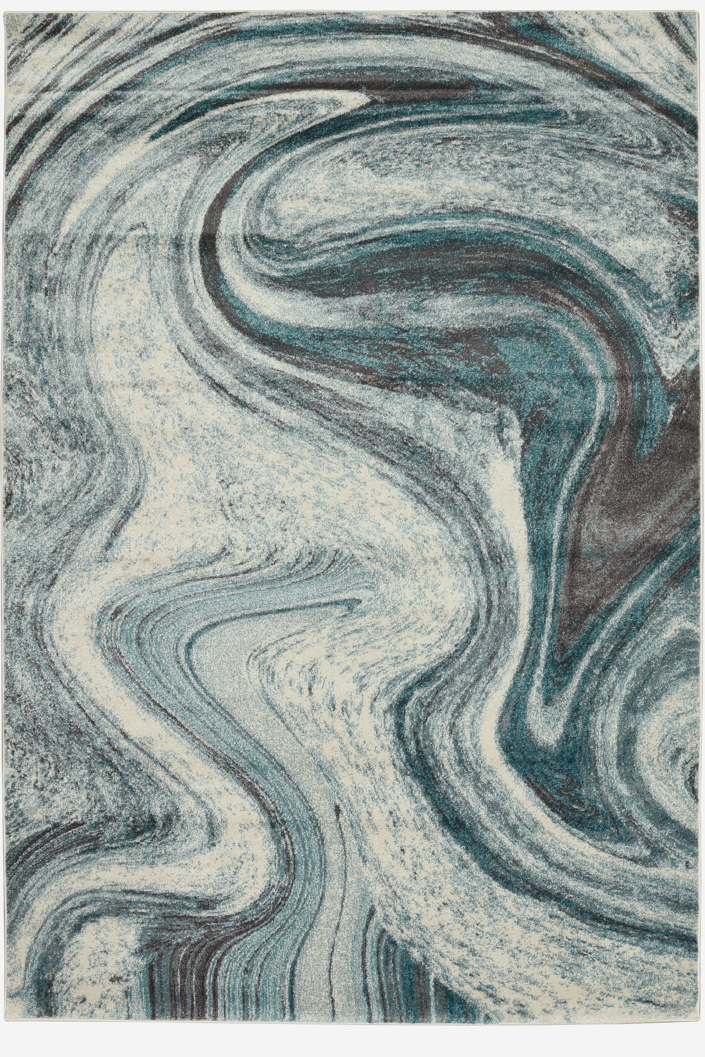 KAS Area Rugs Illusions 6226 Teal Rug 6226 - Aminis