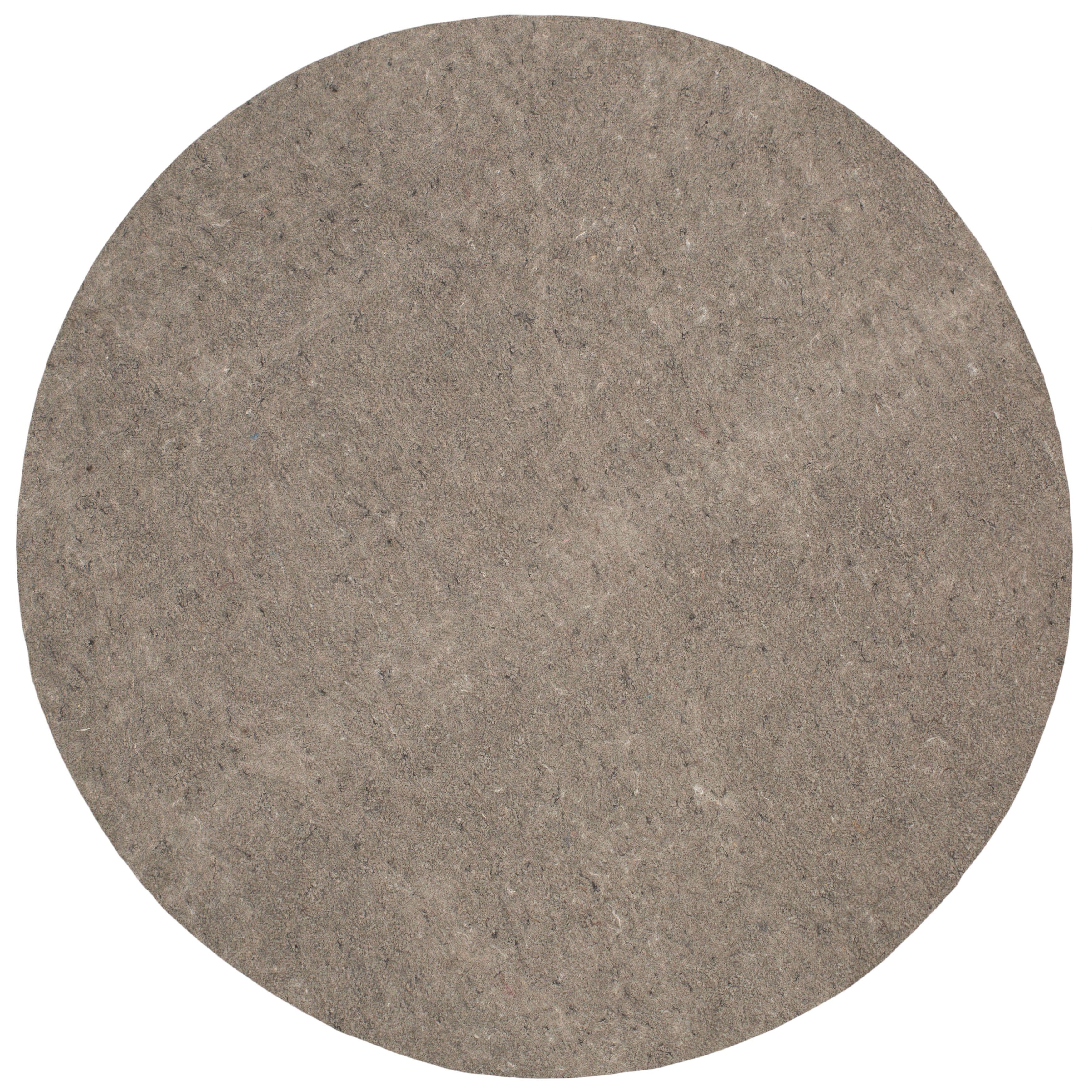 Karastan Area Rugs Rug Pad- Pet Friendly Pet Proof Rug Pad Grey 8'ROUND ...