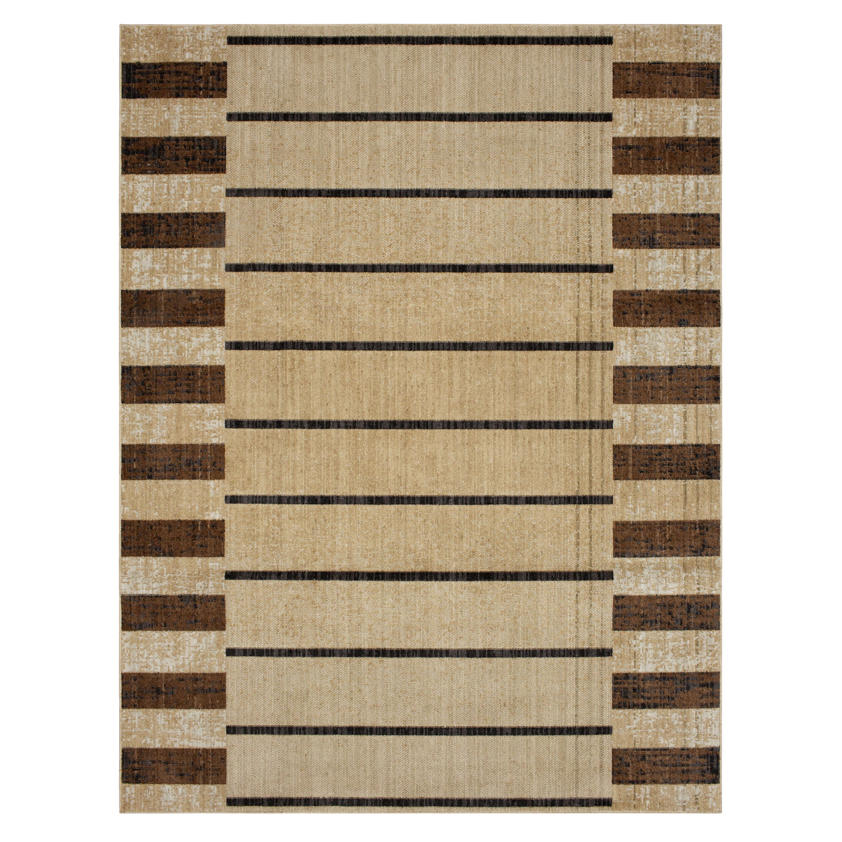 Karastan Area Rugs Voyage By Bobby Berk Plateau Tan 5'3" x 7'10 ...