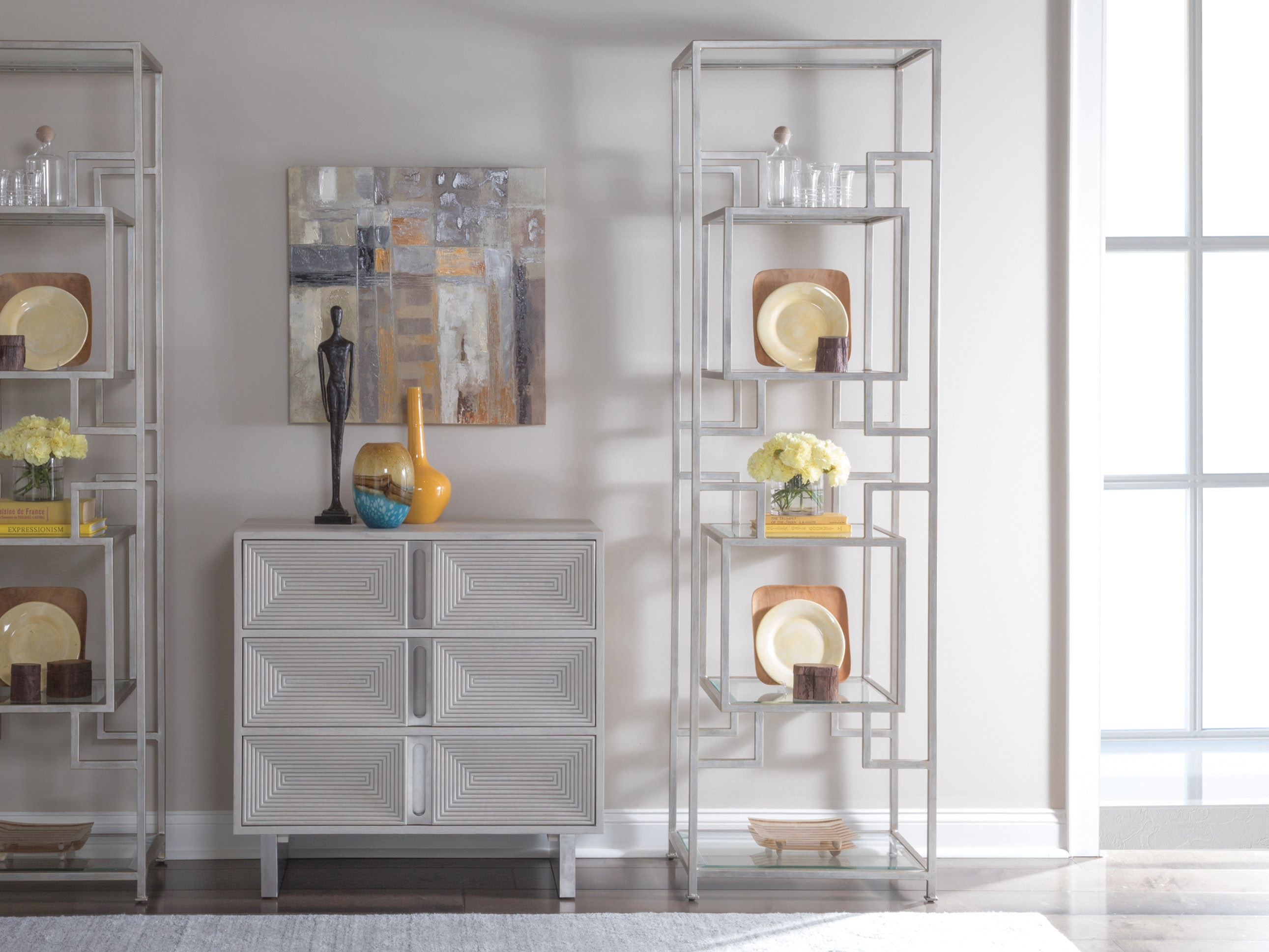 Artistica Home Living Room Gradient Three Drawer Hall Chest 2119-973 ...