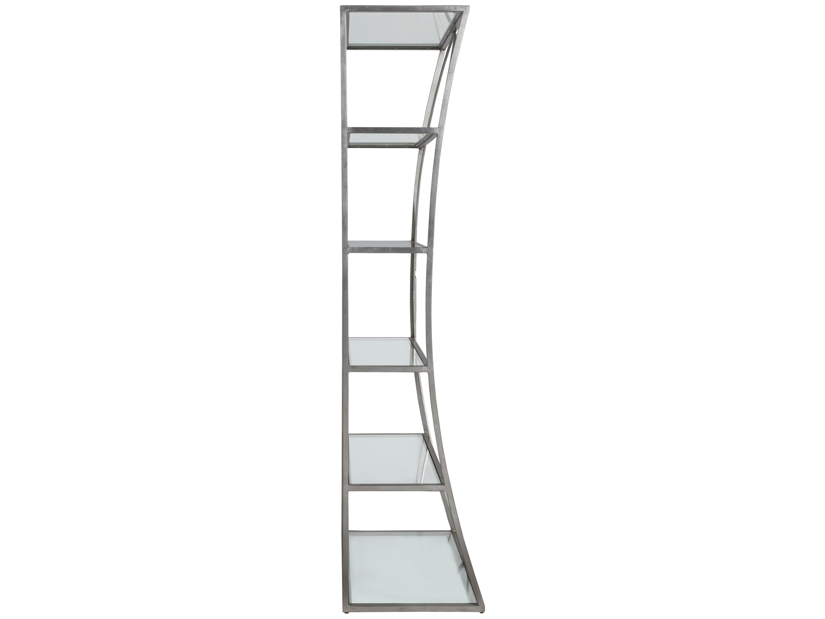 Artistica Home Living Room Ellipse Etagere- Silver Leaf 2234-991-47 ...