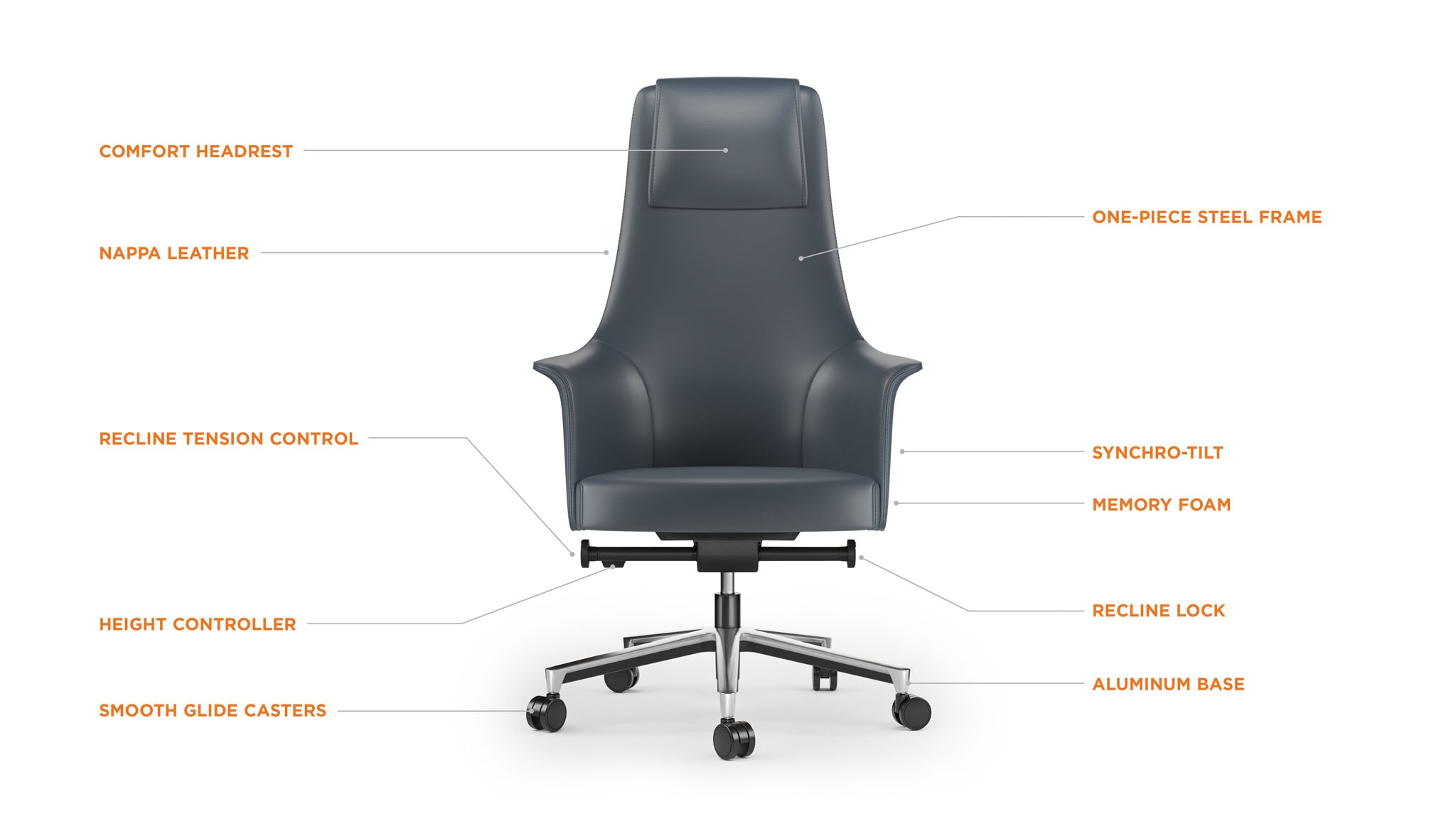 Nappa leather chair store