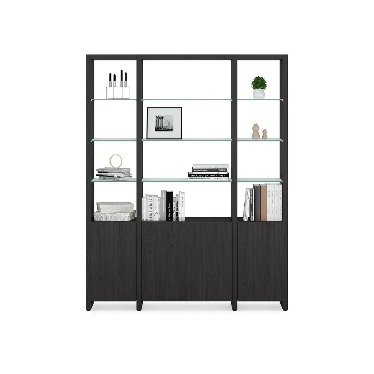 BDI Linea Shelf Packages Linea System 3-Shelf System - 66" Wide 580121 ...