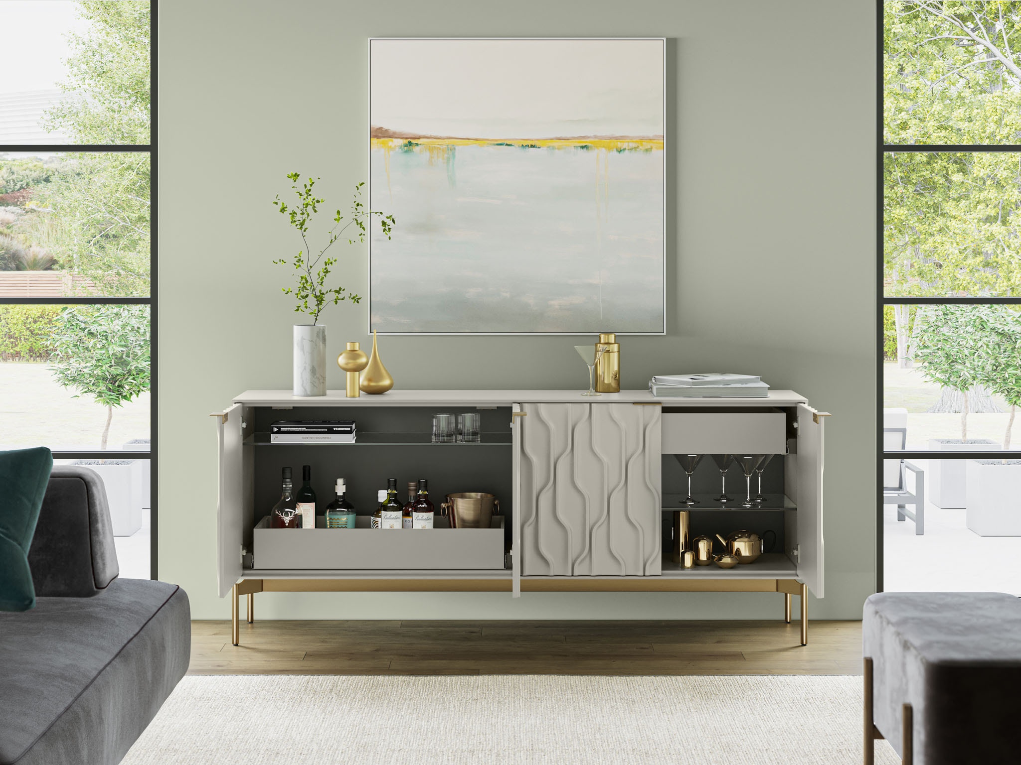 BDI Mesa Mesa 7639 Storage Credenza 7639 ST-BR - Portland, OR | Key ...