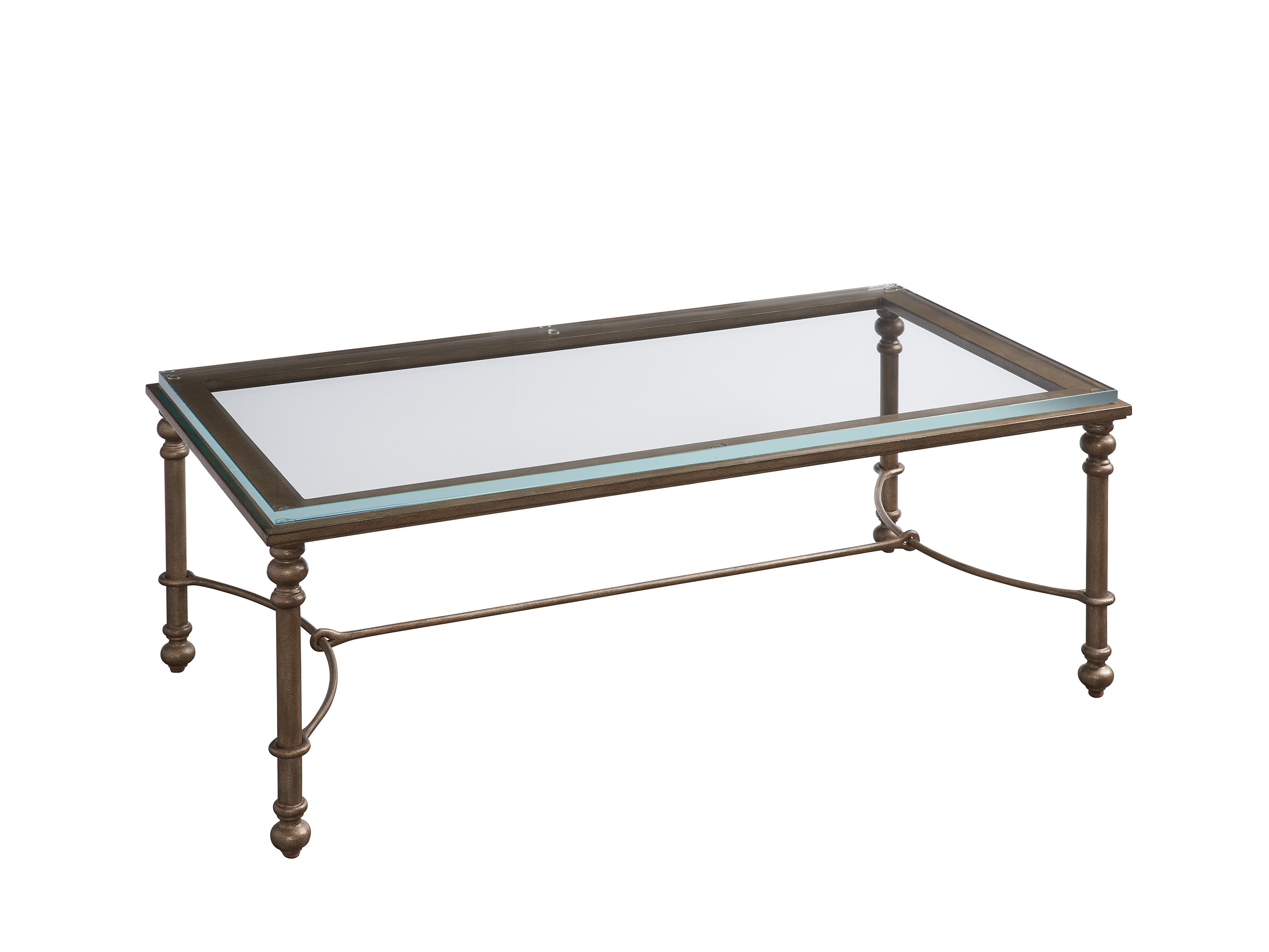 Barclay Butera by Lexington 934-943C Living Room Bluff Metal Cocktail Table