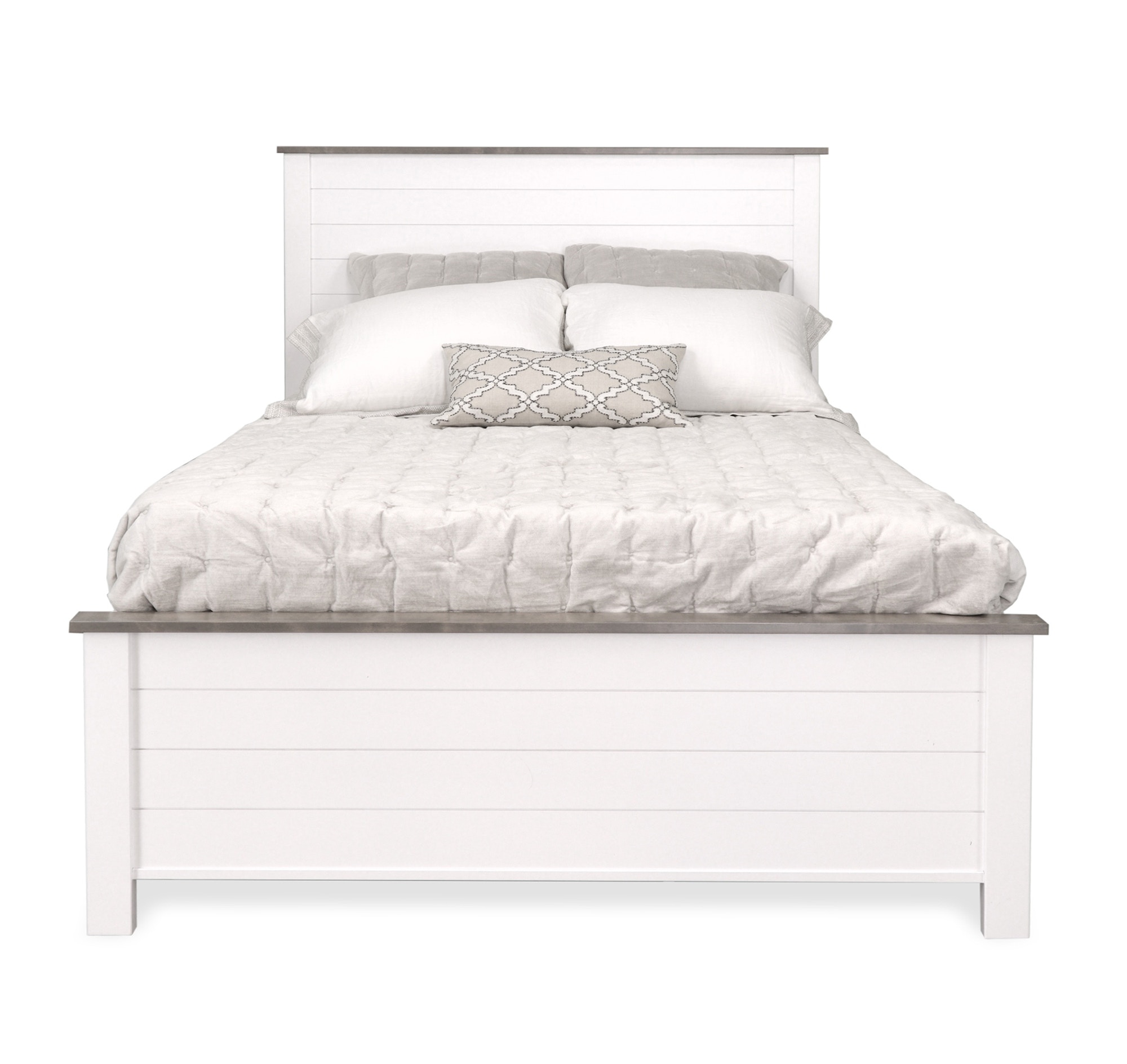 Archbold Furniture Bedroom Queen Portland Shiplap Bed - 2 Tone 51298DSW ...