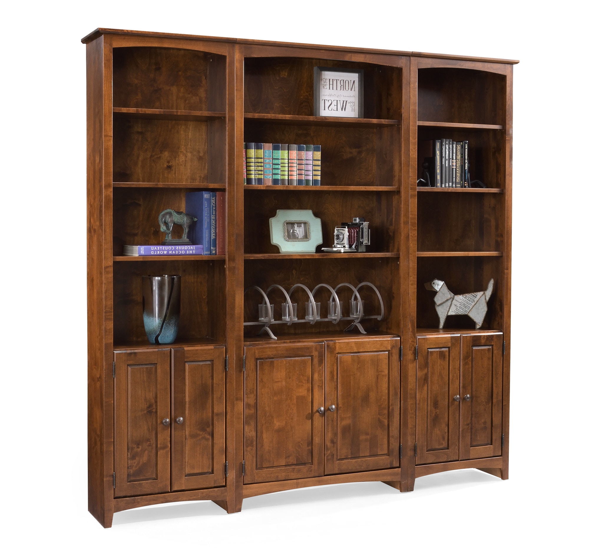 Archbold Furniture Company Home Office Alder Bookcase 36 x 84H with ...