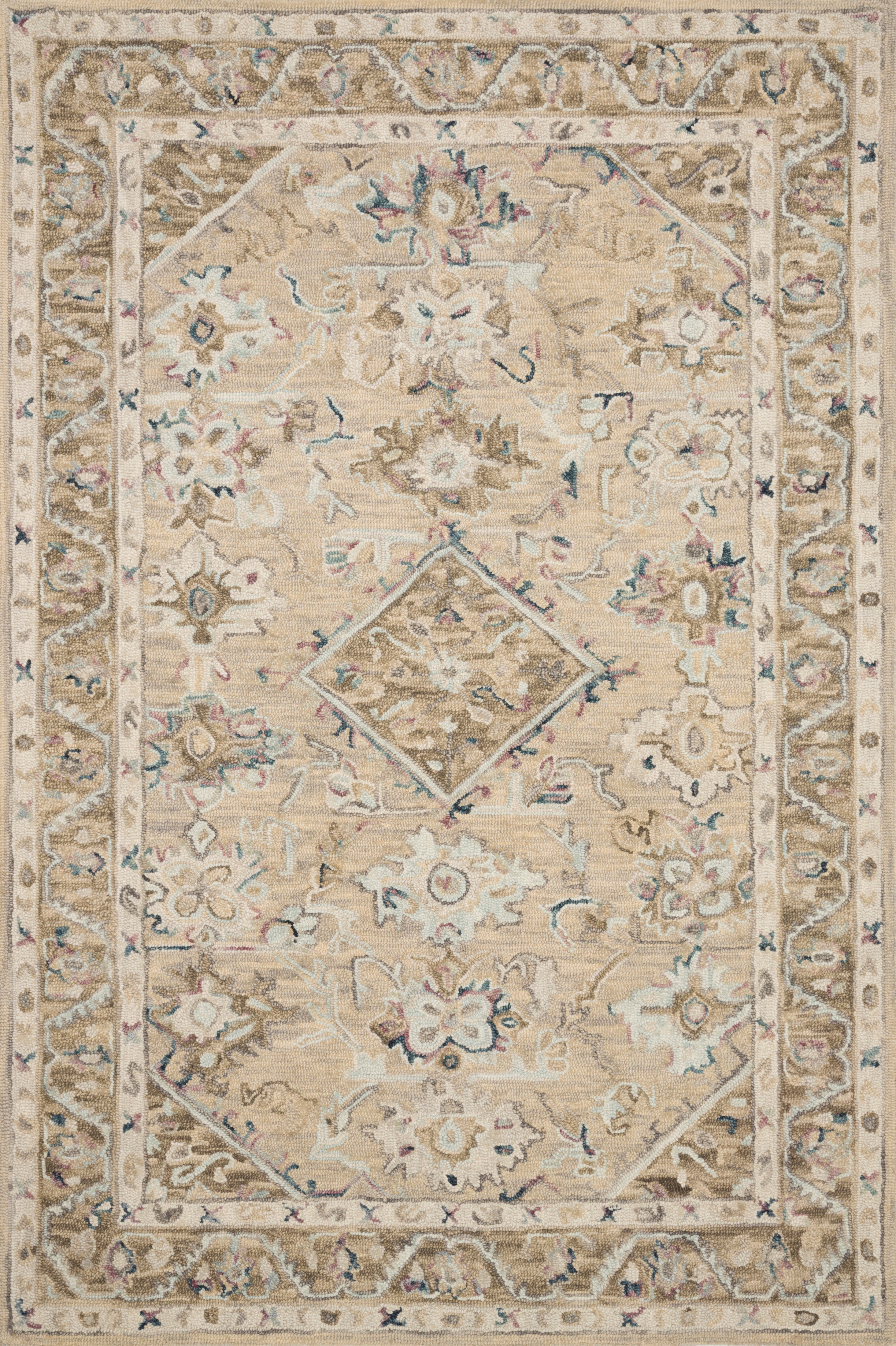 BEATTY BEA-02 BEIGE/IVORY 2'3" X 3'9" ACCENT RUG LLIBEATBEA02BEIV2339