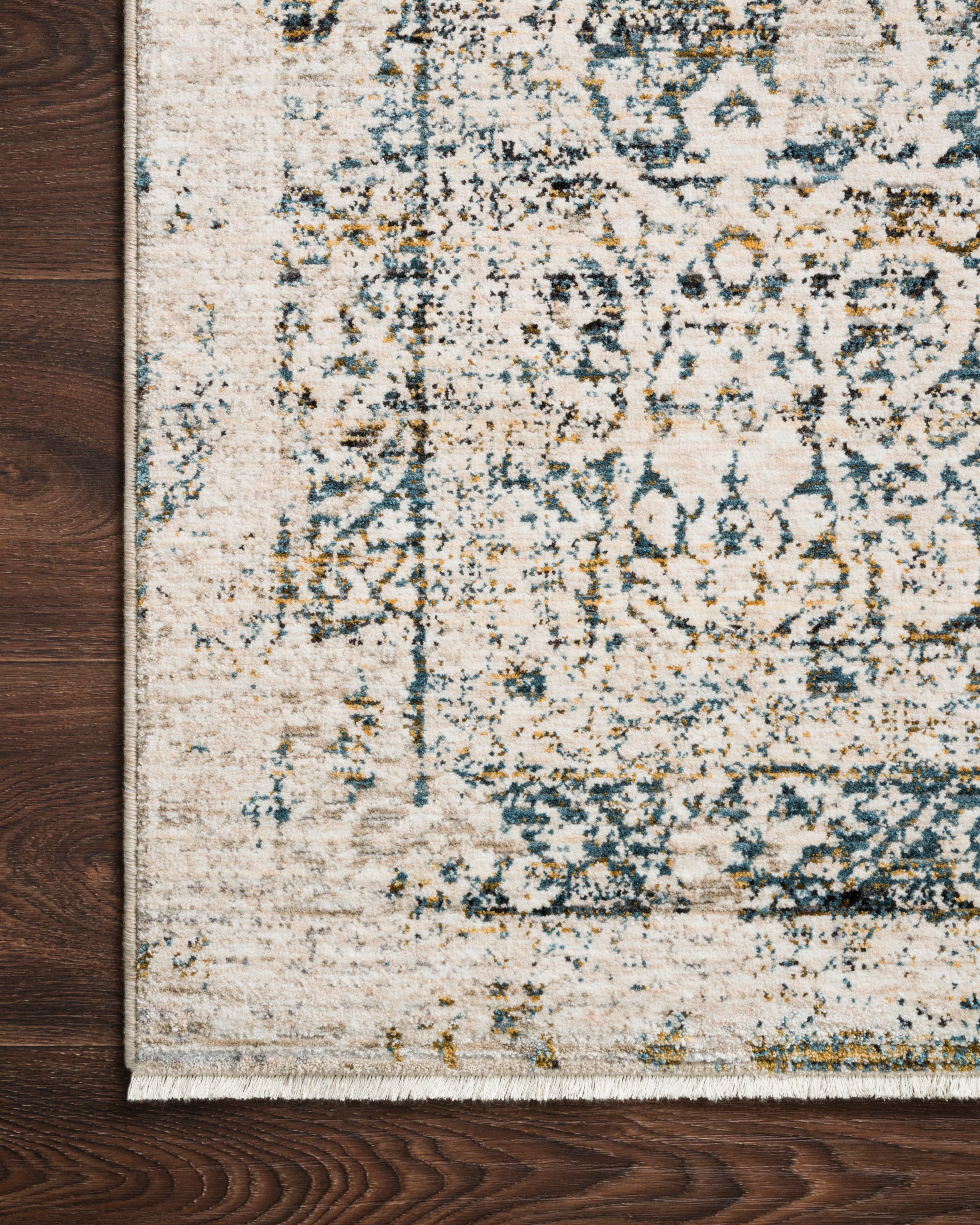 Loloi Area Rugs THEIA THE-01 NATURAL/OCEAN 2'10" X 10' RUNNER RUG ...