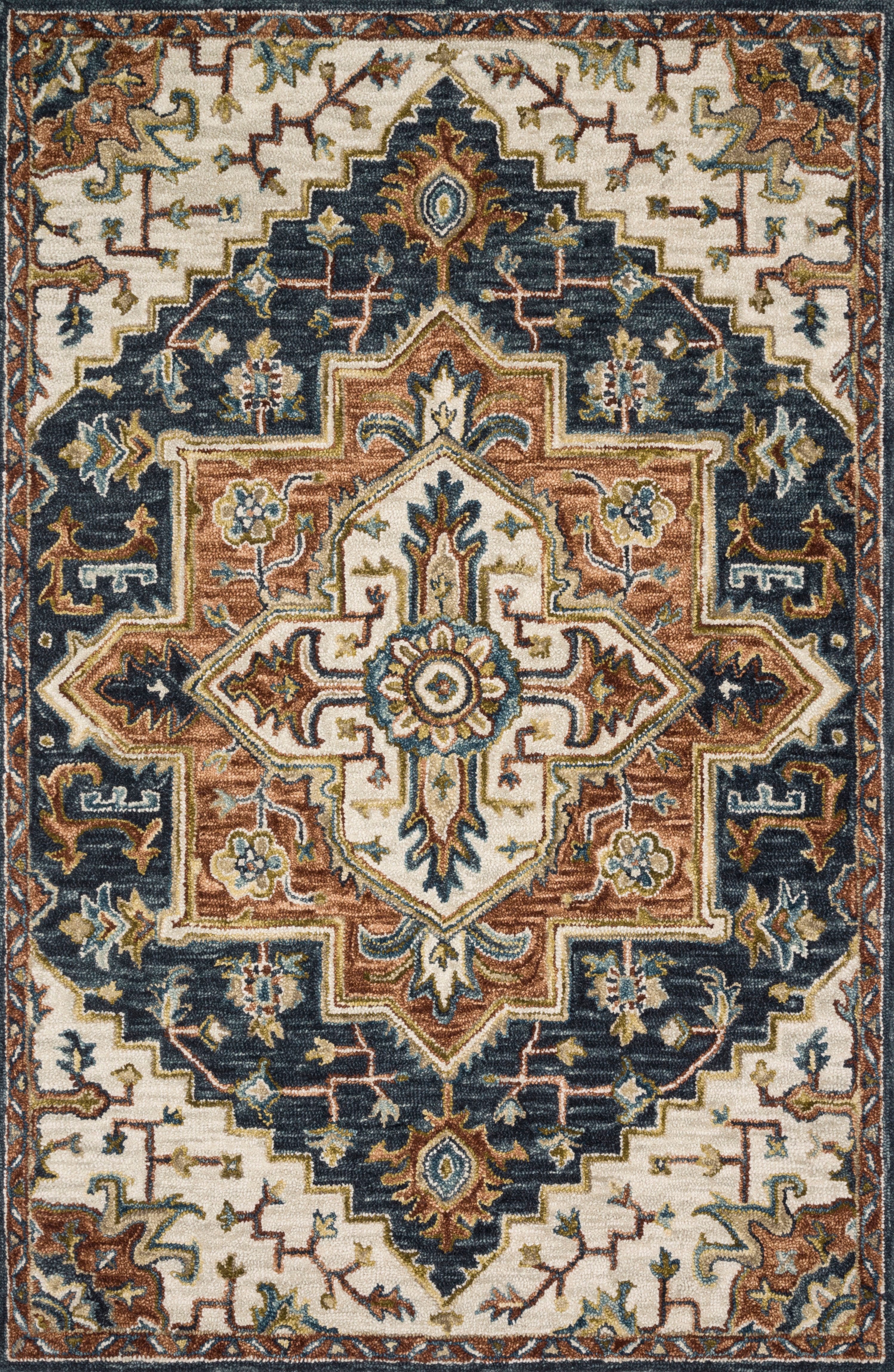 Loloi Rugs Area Rugs VICTORIA VK-19 BLUE/MULTI 5'0" X 7'6" AREA RUG ...