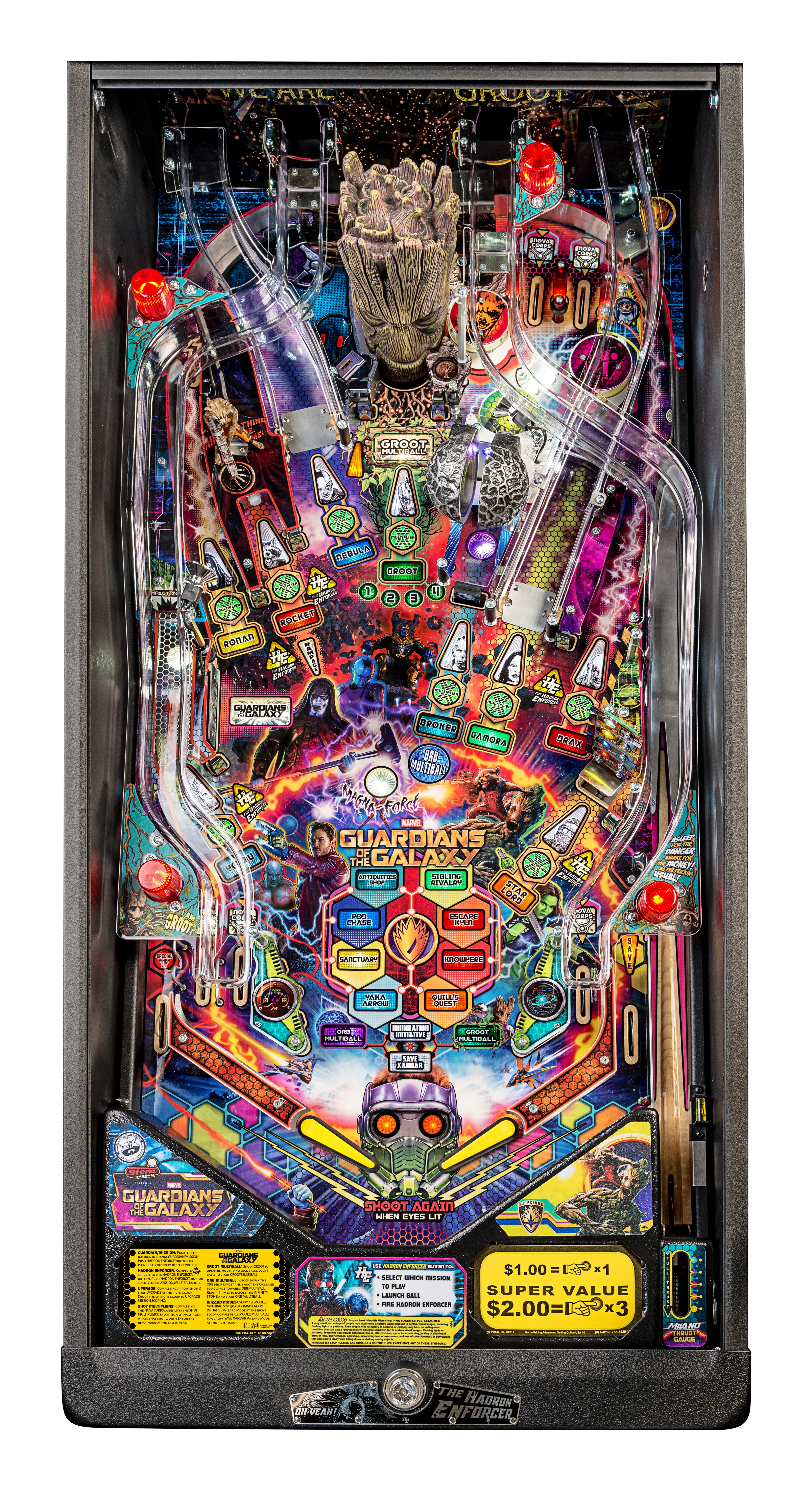Stern Bar and Game Room Pinball Guardians of the Galaxy Pro - Aminis