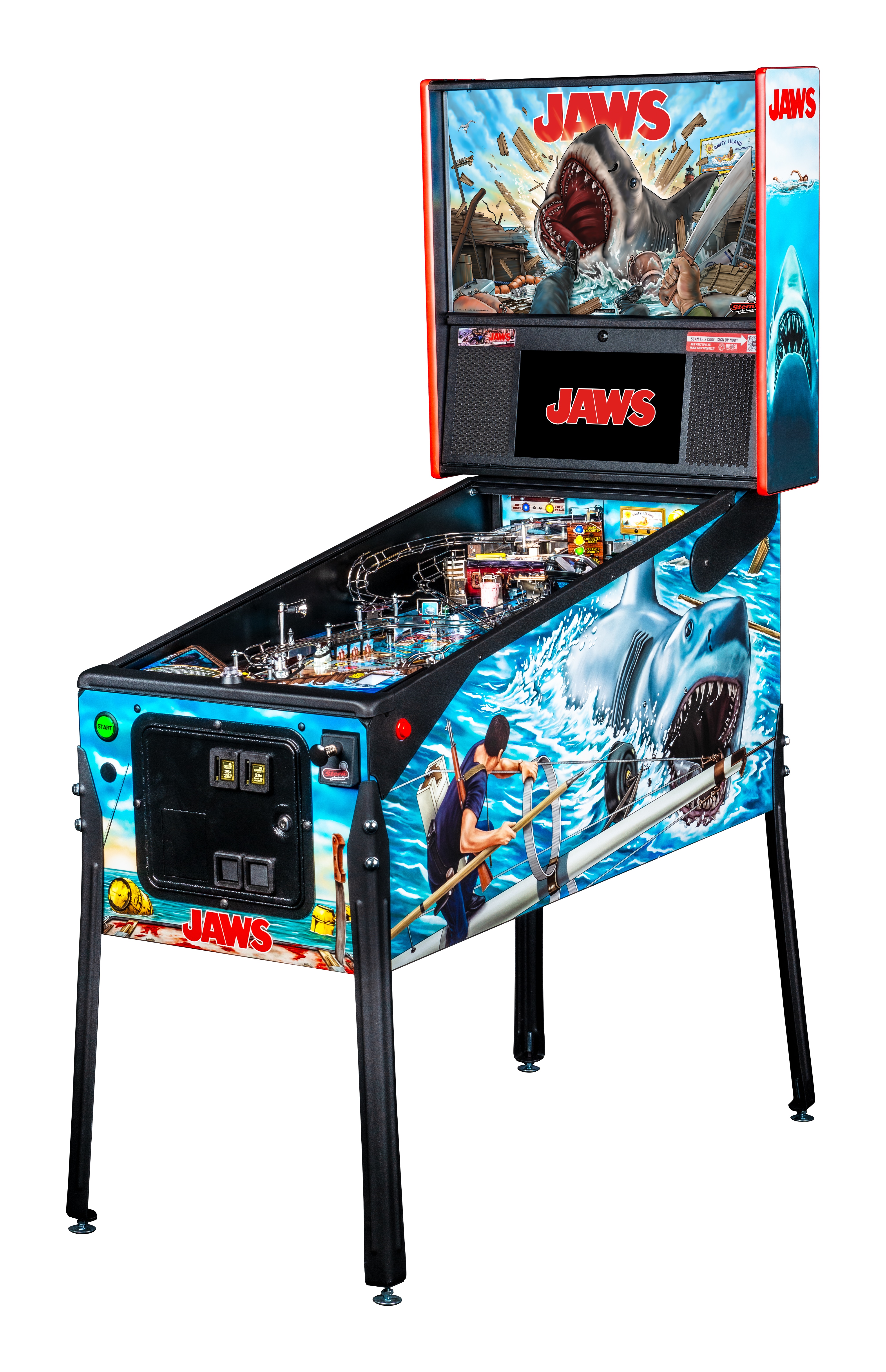 Stern Bar and Game Room Pinball Jaws Premium - Aminis