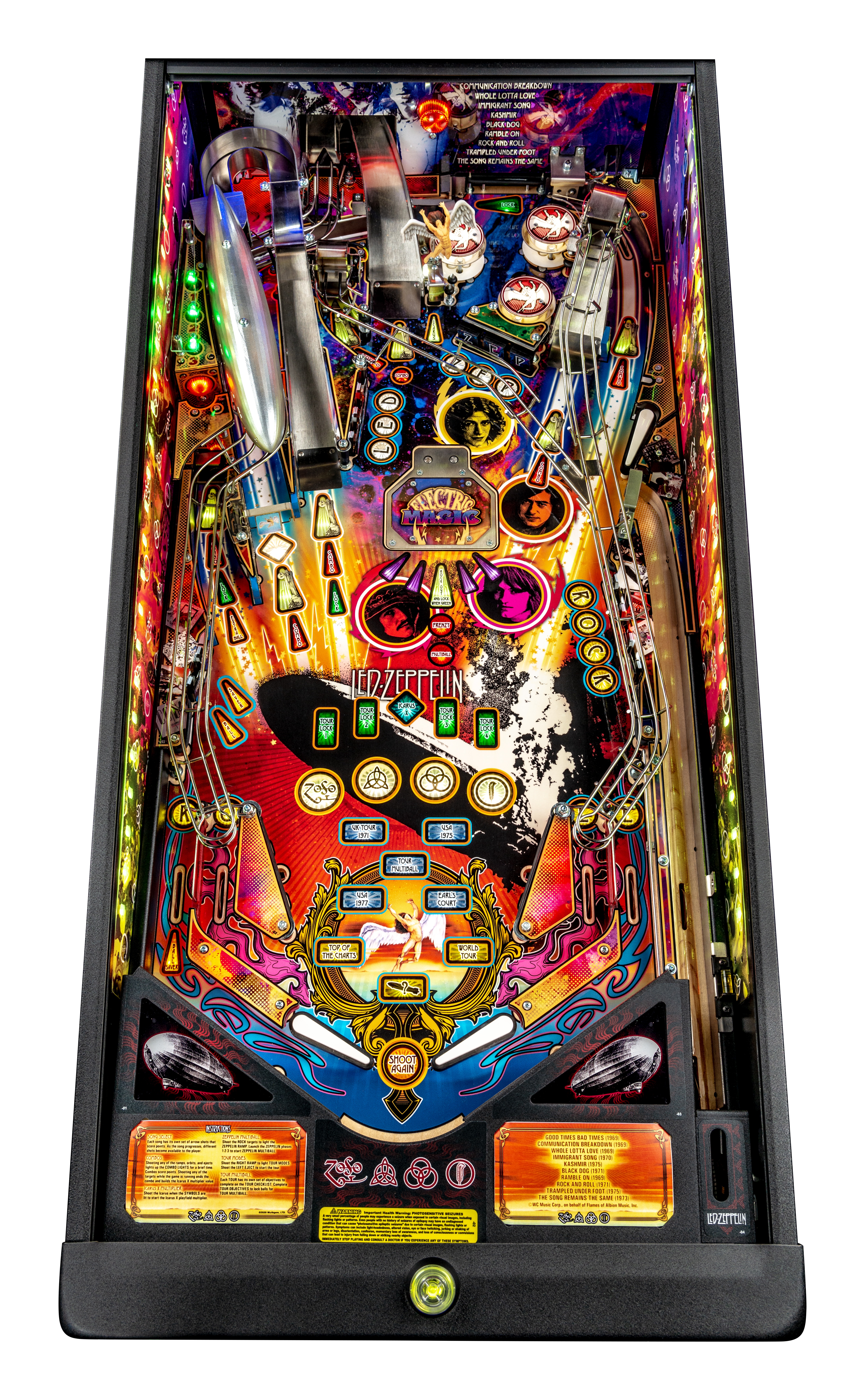Stern Bar and Game Room Pinball Led Zeppelin Premium - Aminis