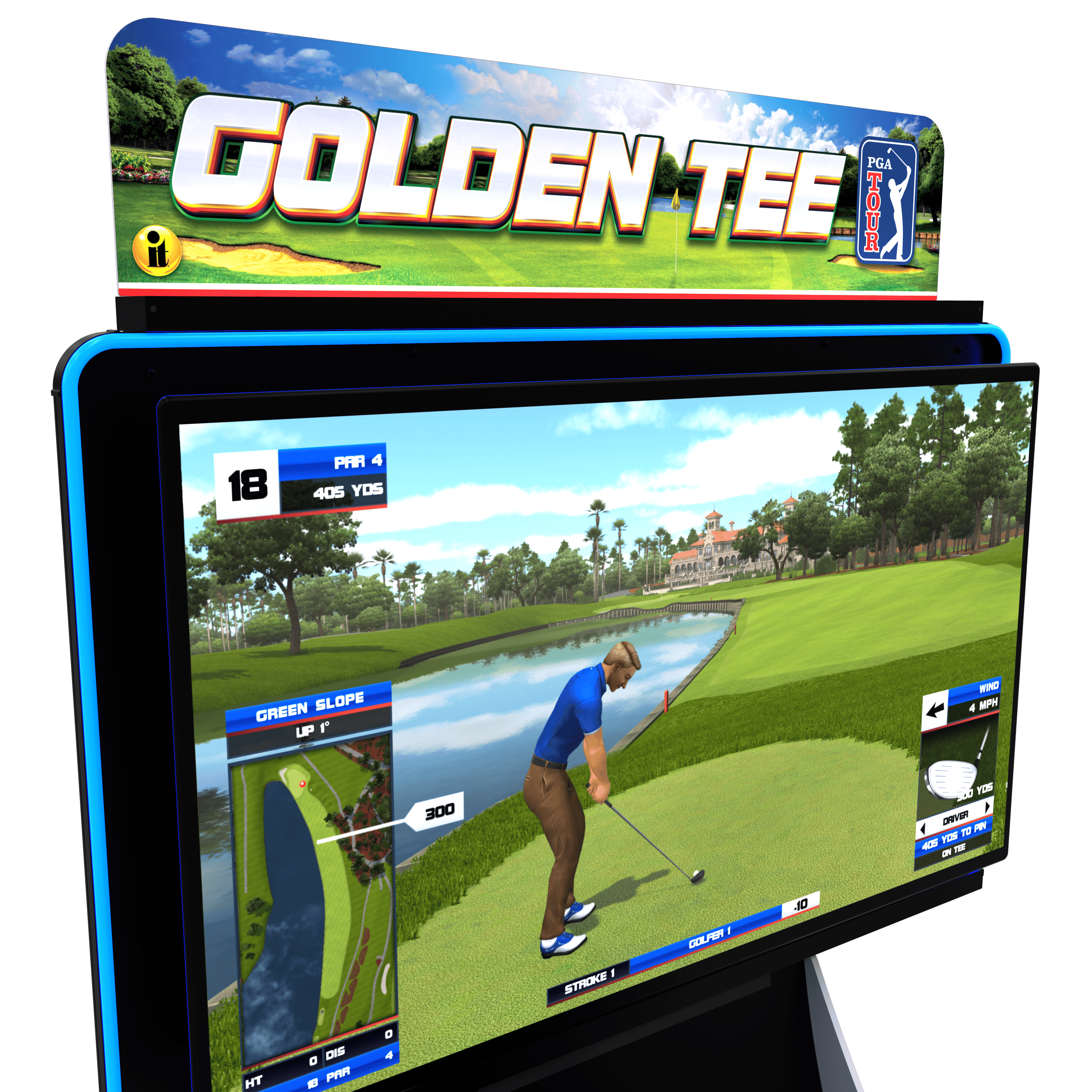 Incredible Technologies Bar and Game Room Golden Tee PGA Tour Club ...