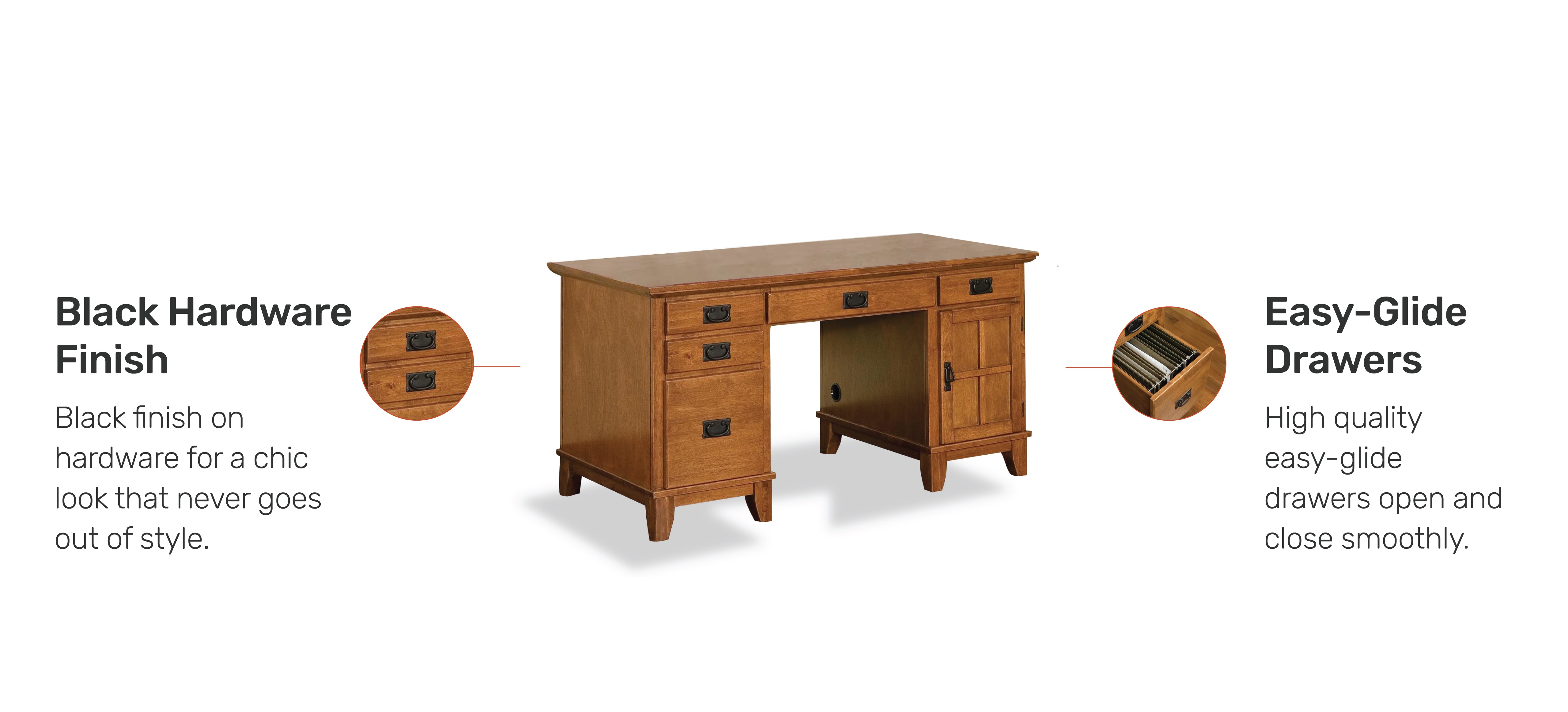 homestyles 5180-18 Pedestal Desk