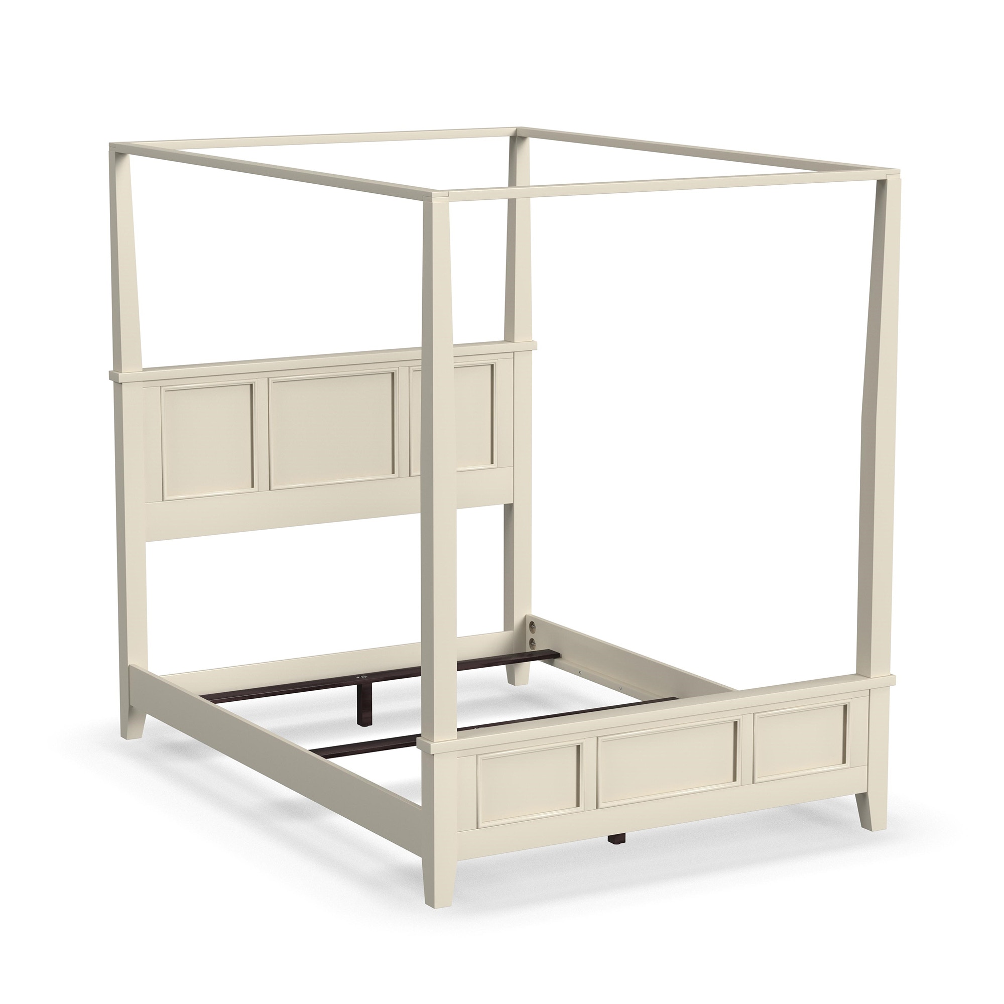 Naples white queen canopy bed store