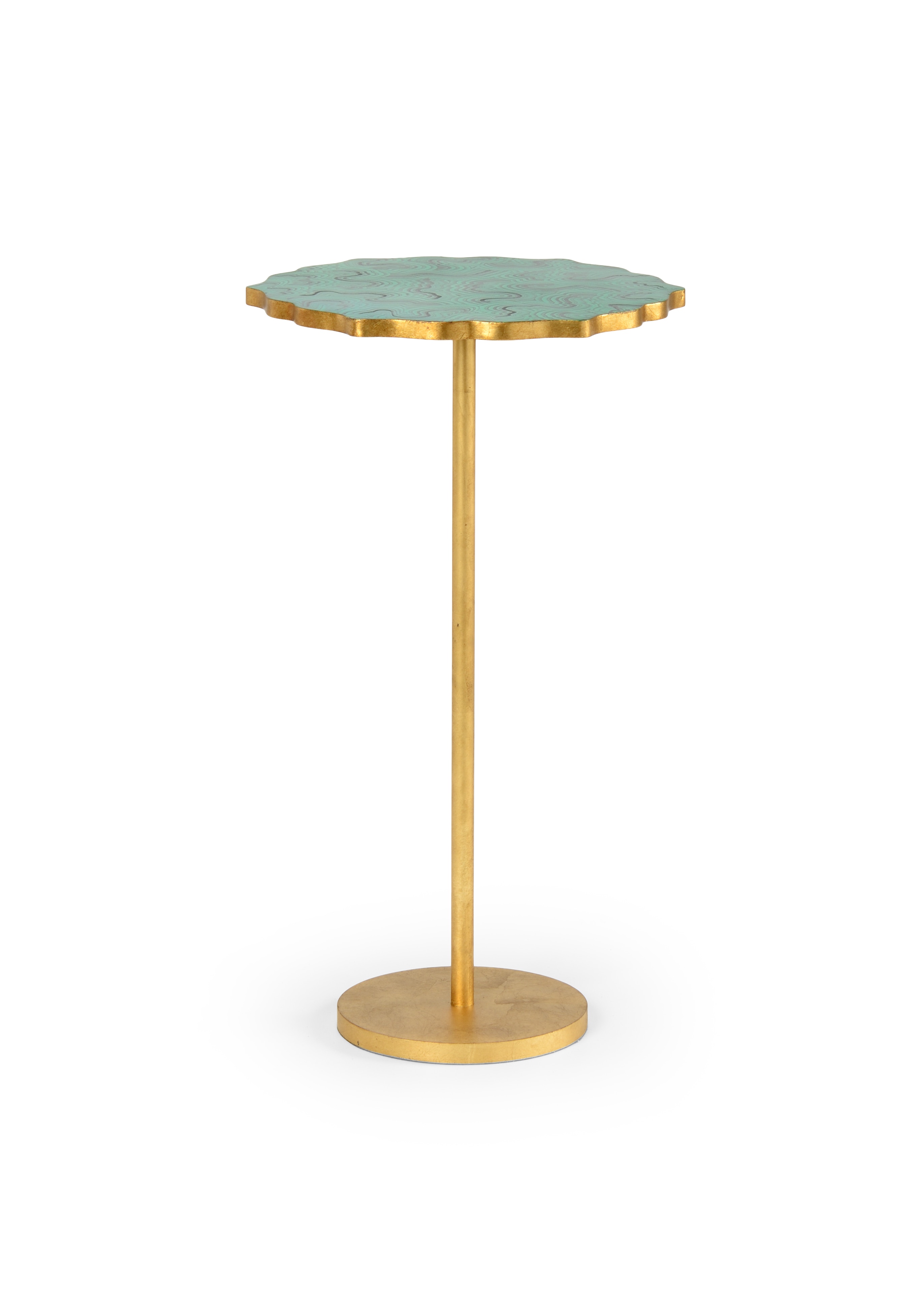 Chelsea House 382218 Living Room Malachite Side Table