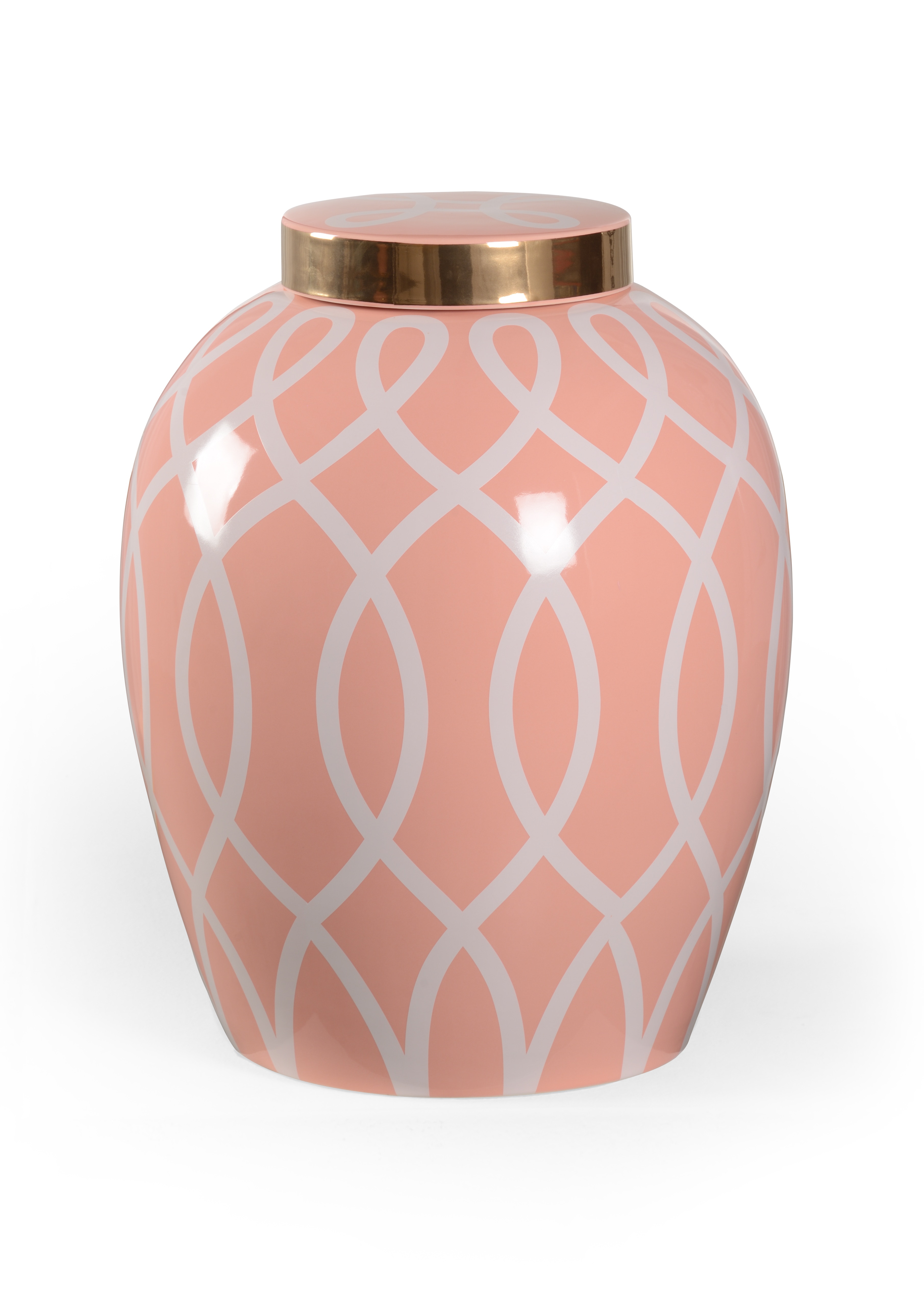 CHELSEA HOUSE 384905 Home Accents Sarah Ginger Jar - Coral