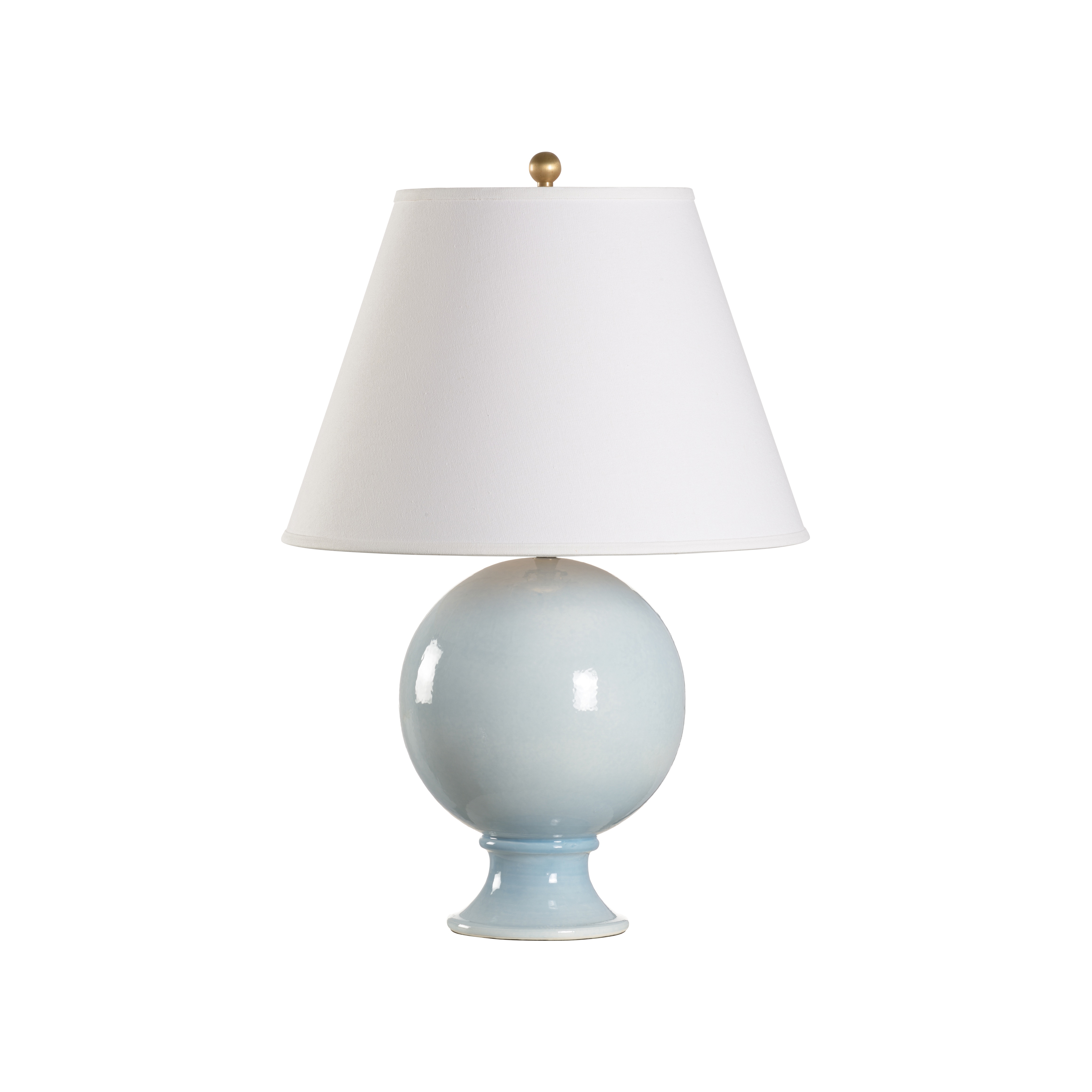 Glass sphere table lamp store
